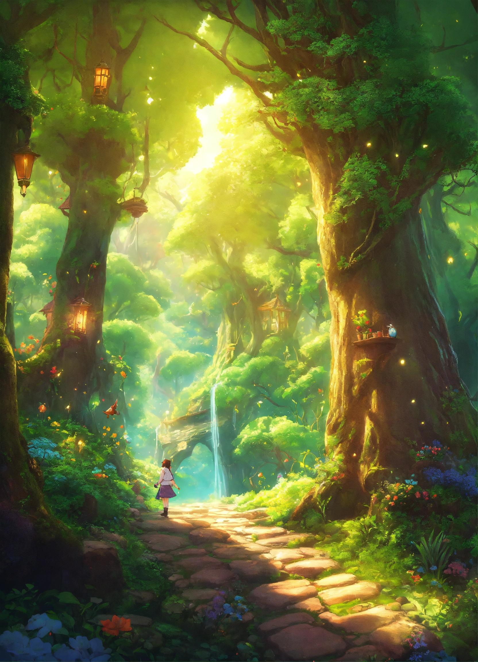 Lexica - Magical dream land anime forest adventure epic dreamland with ...