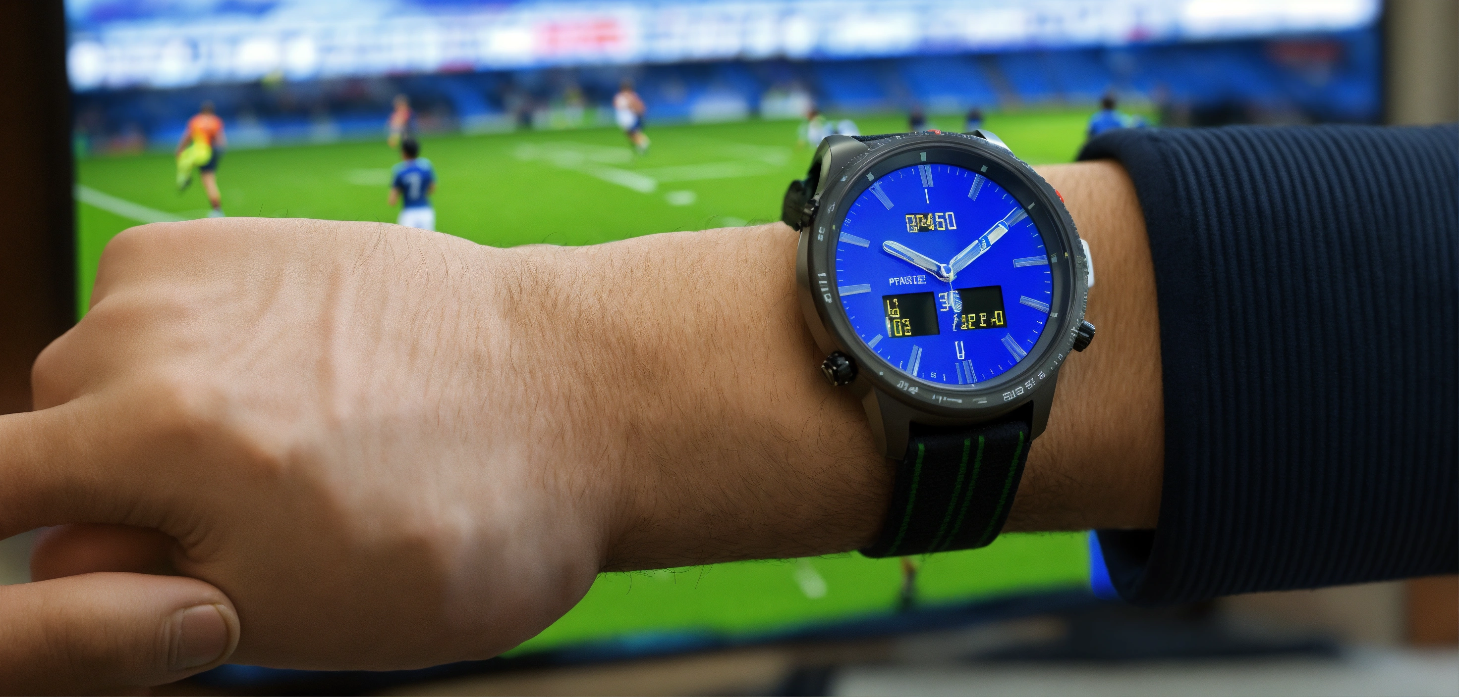 Lexica - Digital watch on the wrist of a football referee during the ...