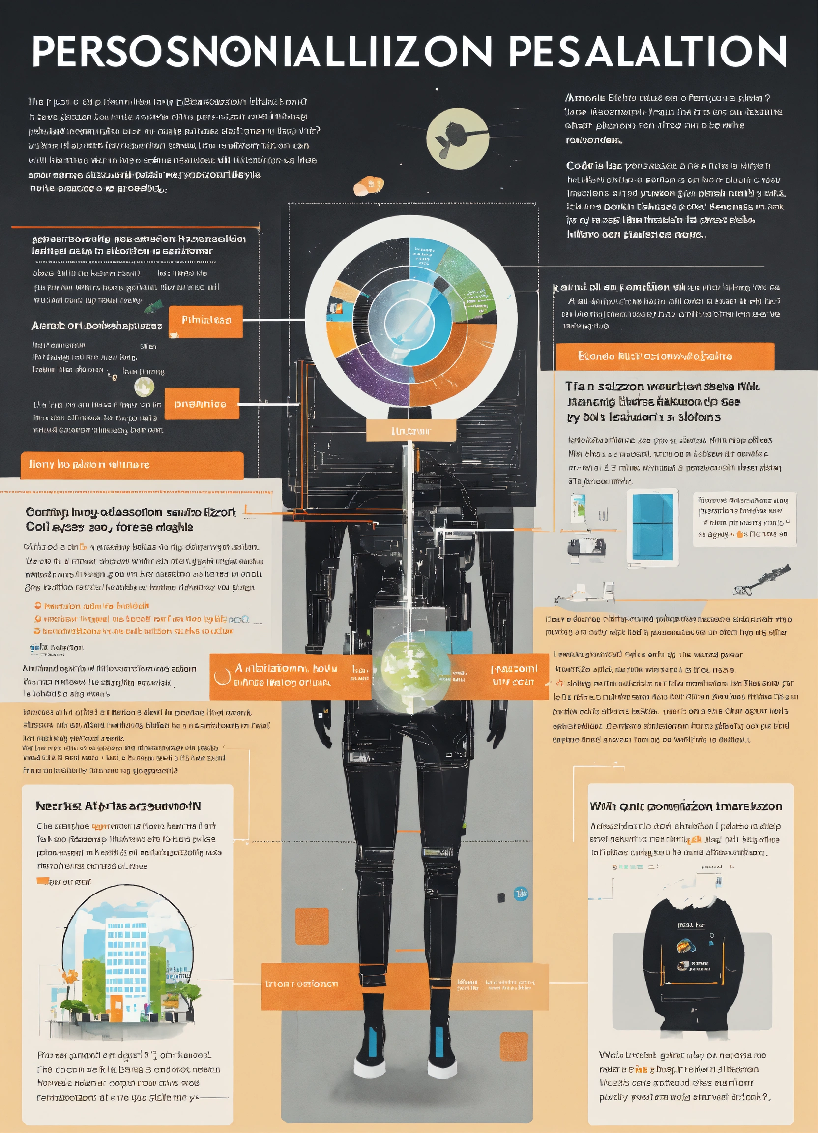 Lexica - A illustration that explains personalization in black an white