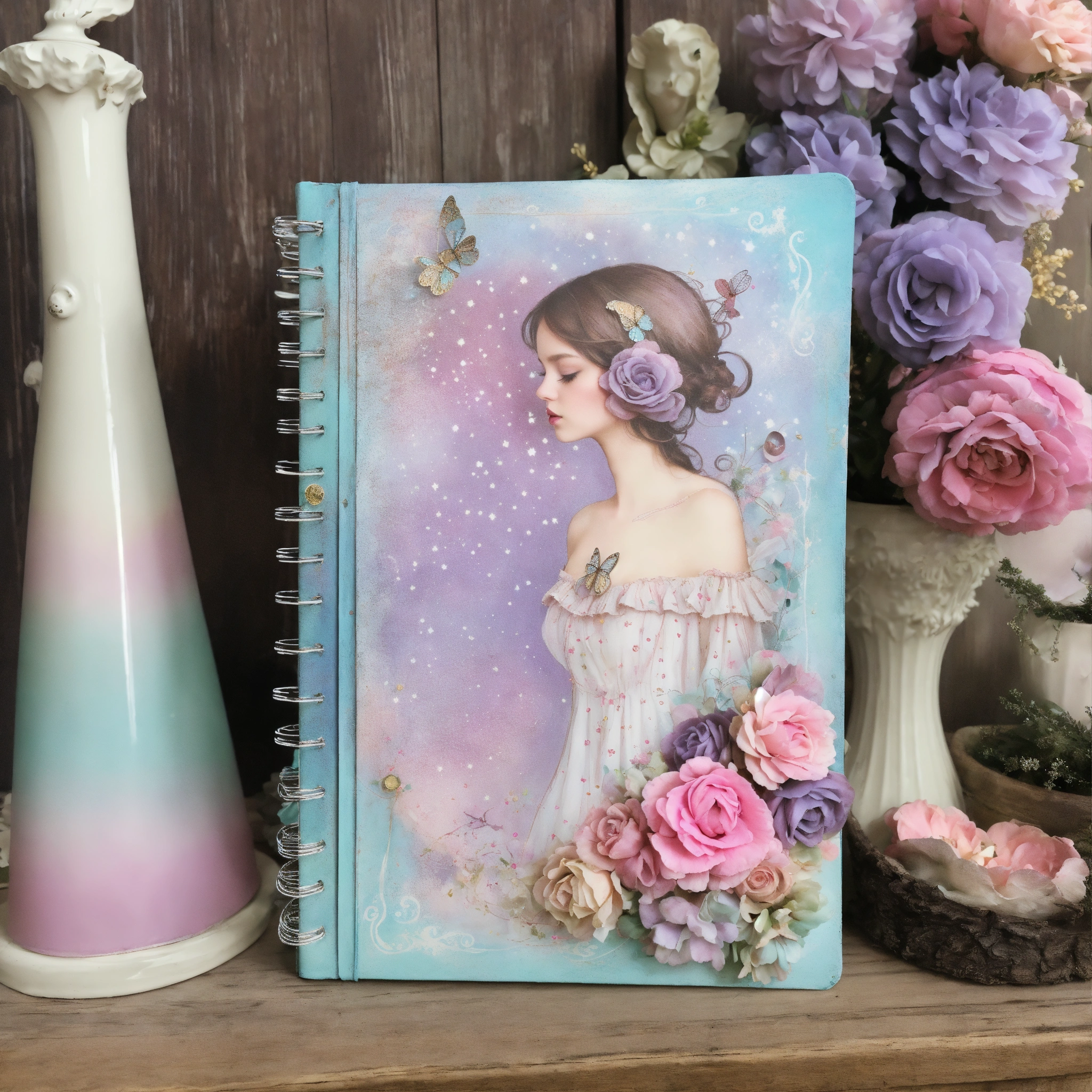 Lexica - Shabby chic dreamy mist pastel junk journals Shabby chic full ...