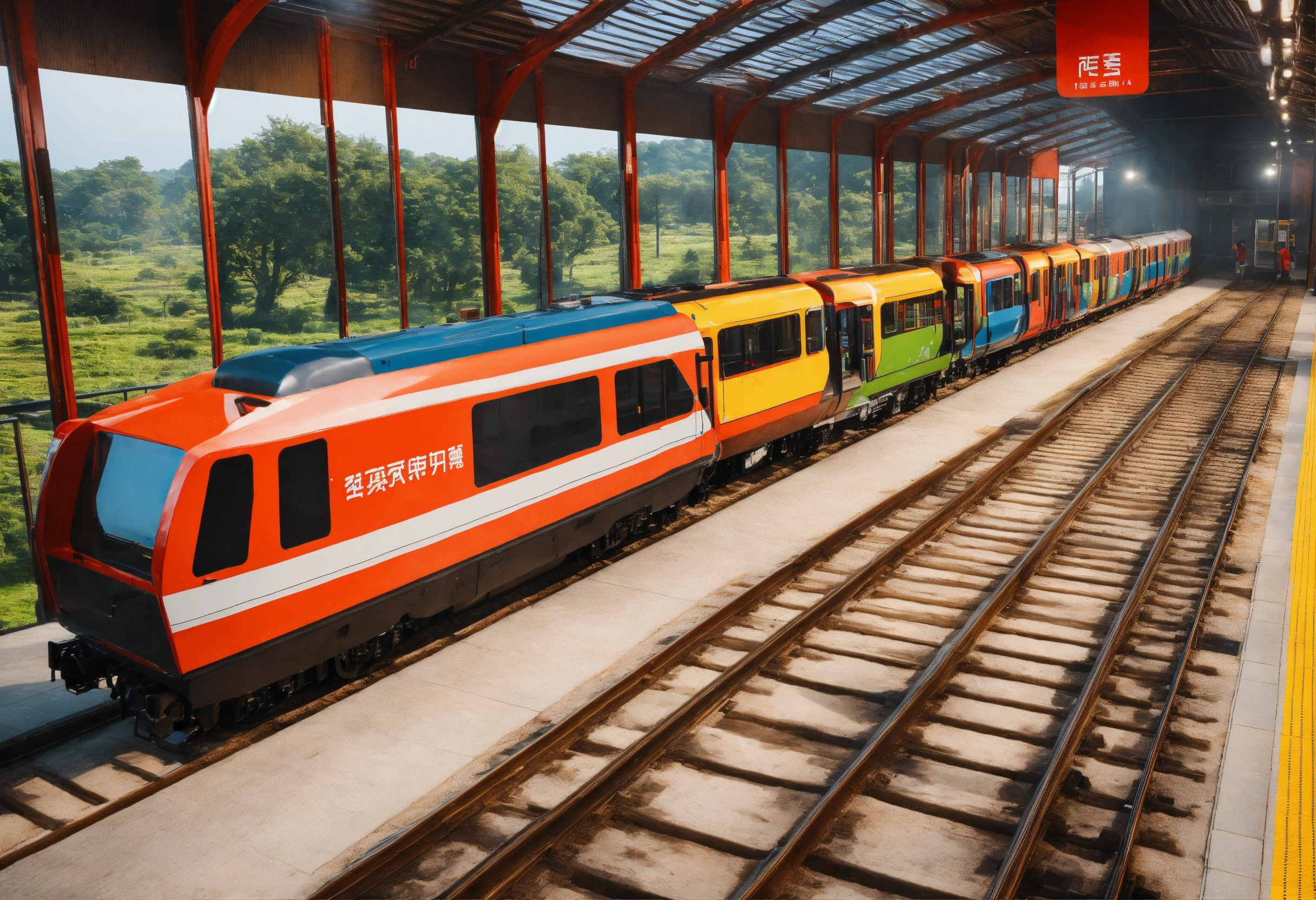 Lexica - High quality,quality8k, near future,Animal World Trains,Train appearance,running