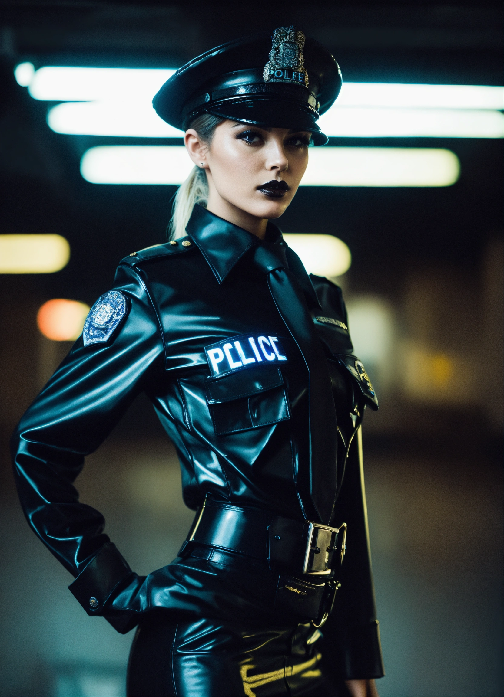 Lexica - Cyberpunk, stunning french seductress woman fashion model ...