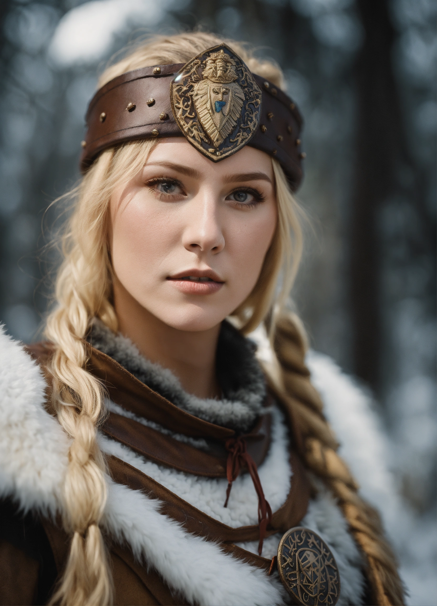Lexica - Germanic warrior female with a Scandinavian nose. She has a ...