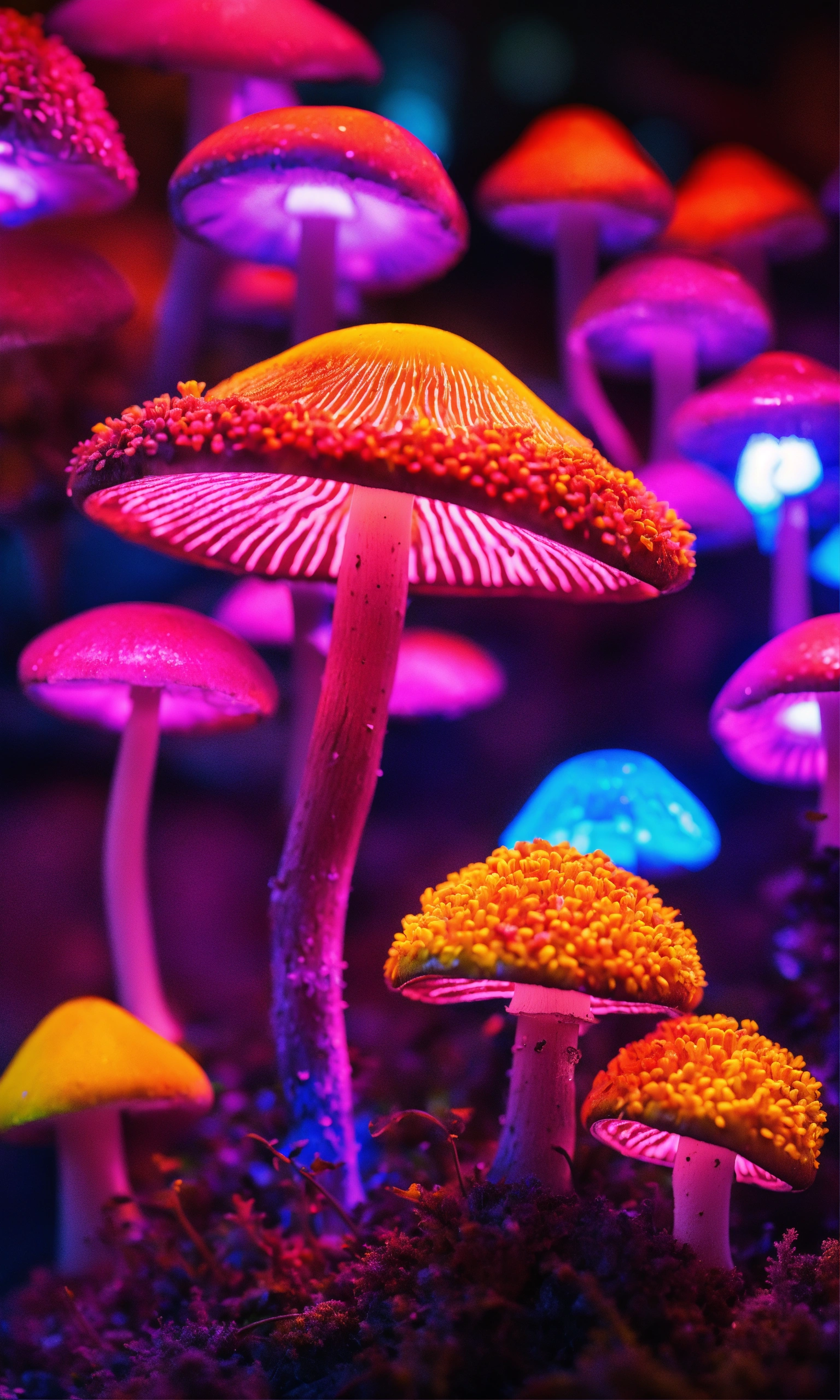 Lexica - Neon mushrooms