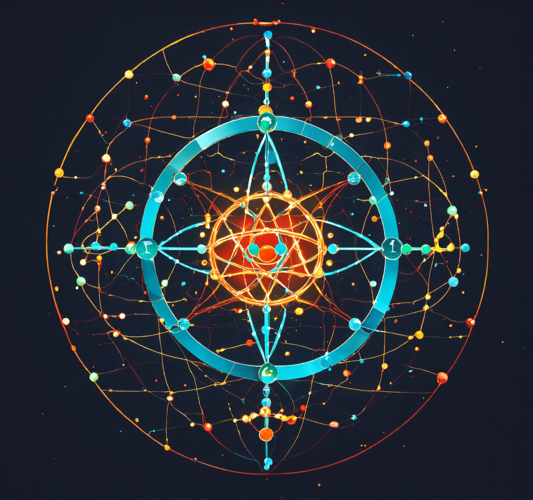 Lexica - Simple clean secular religious symbol. Math. Molecules ...