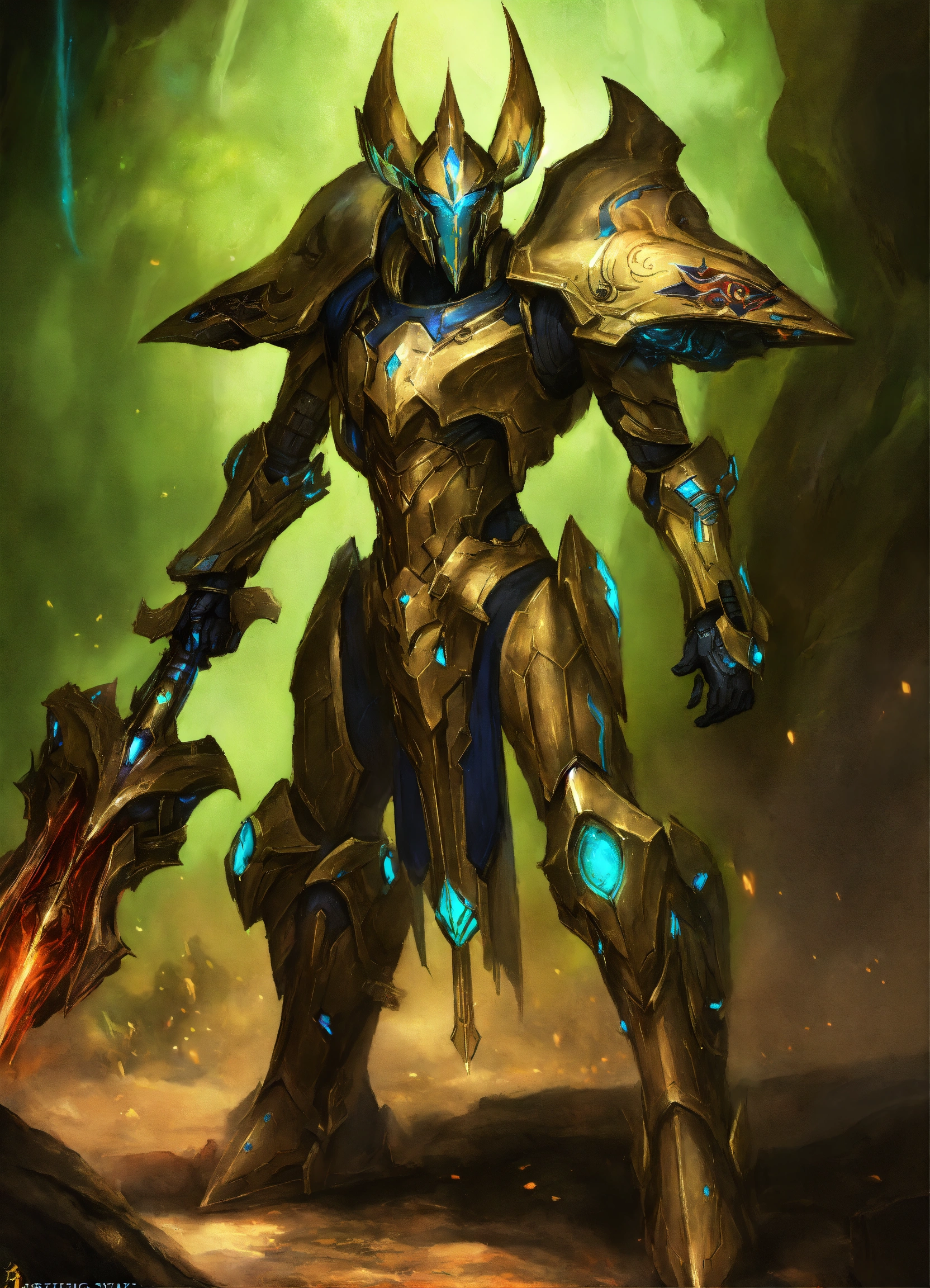 Lexica - Retribution of scyrah dawnguard sentinel, starcraft protoss art
