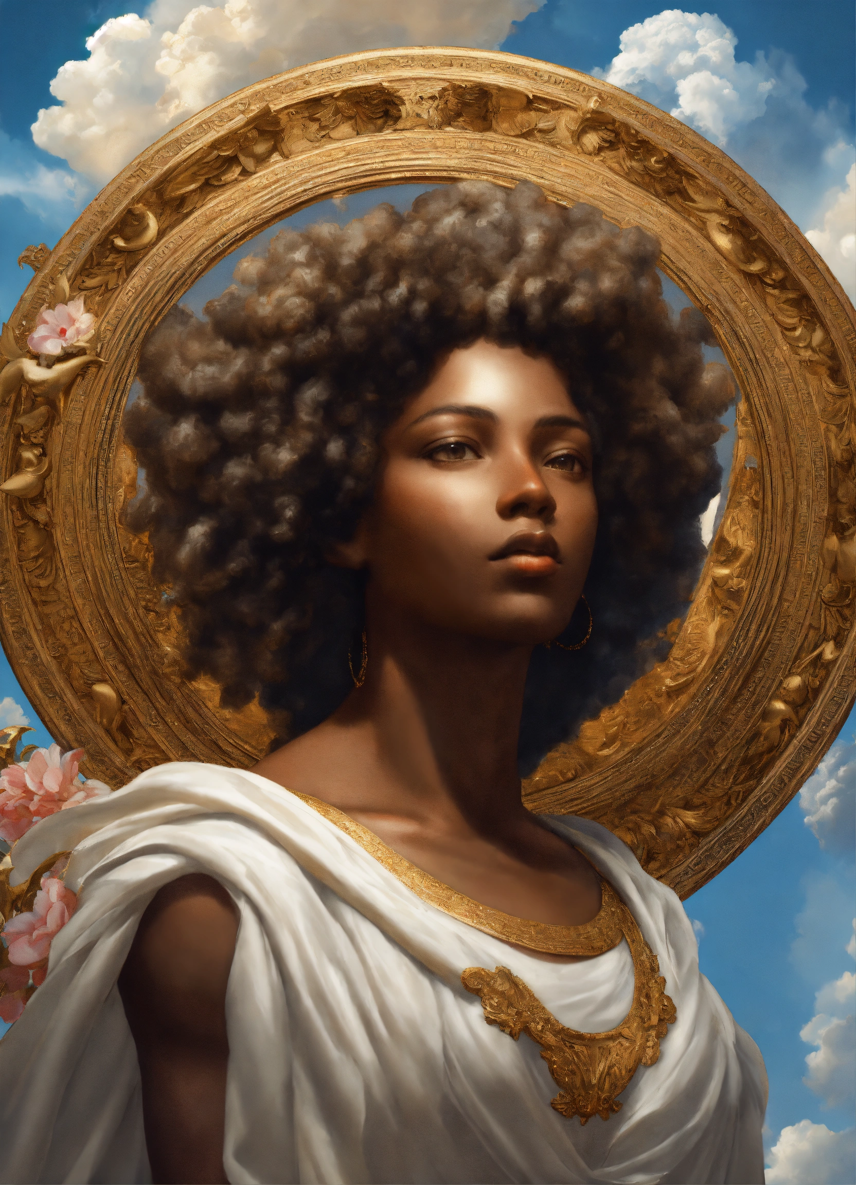 Lexica - Greek baroque art representing Greek statue of afro american ...