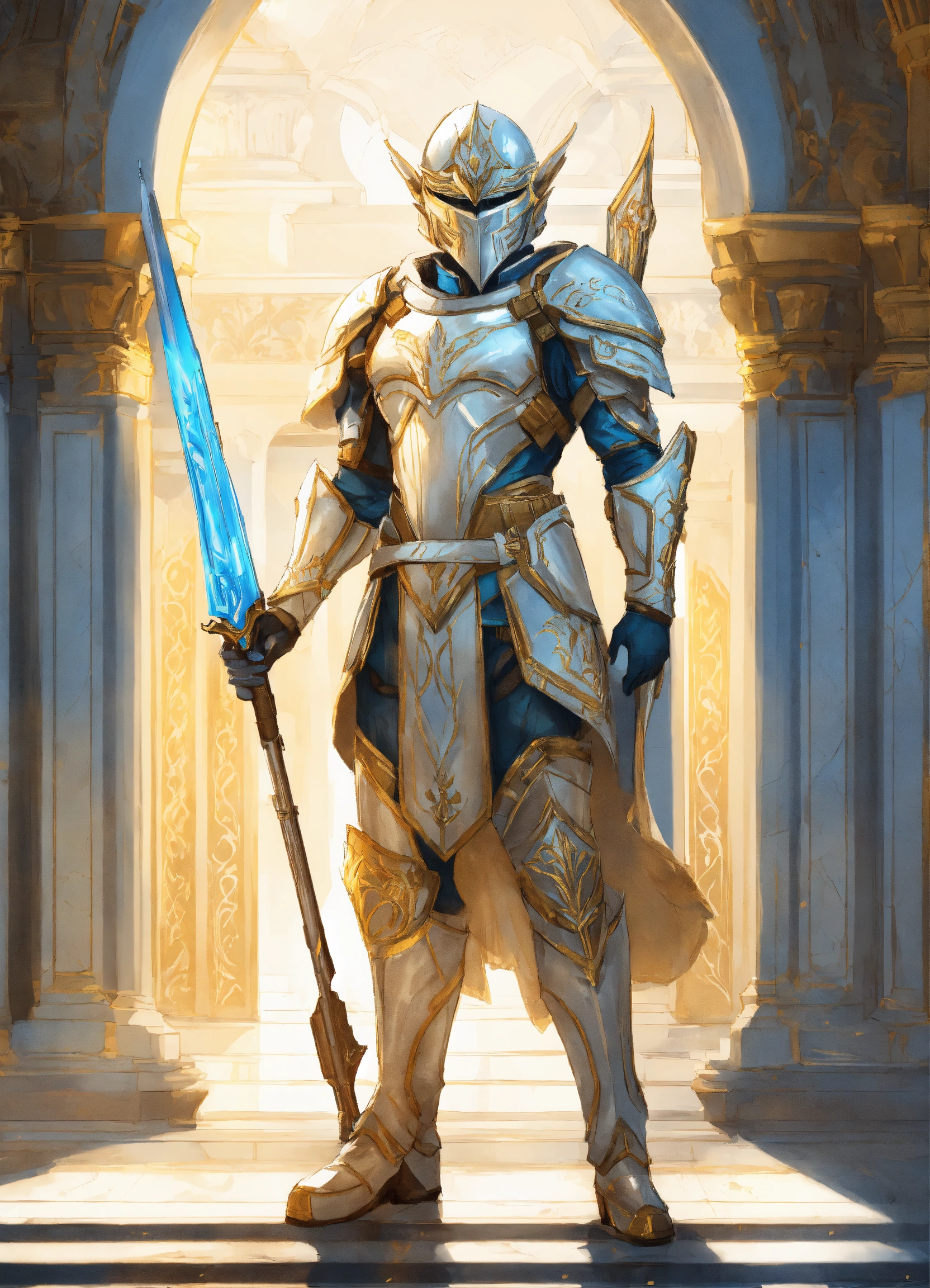 Lexica - Epic drawing of a full body of a high elf sci fi soldier ...