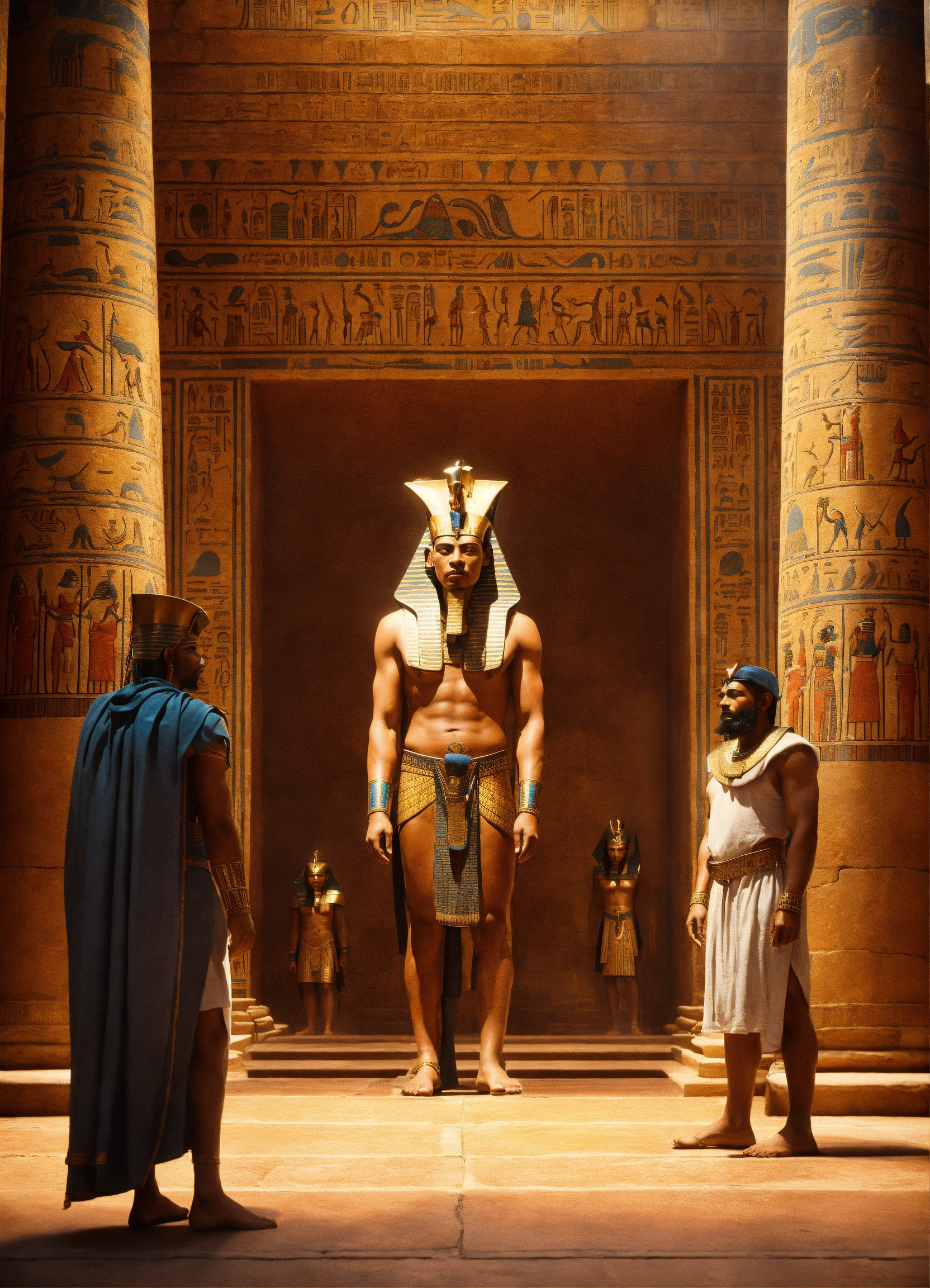 Lexica - An epic fantasy scene in ancient Egypt featuring the old ...