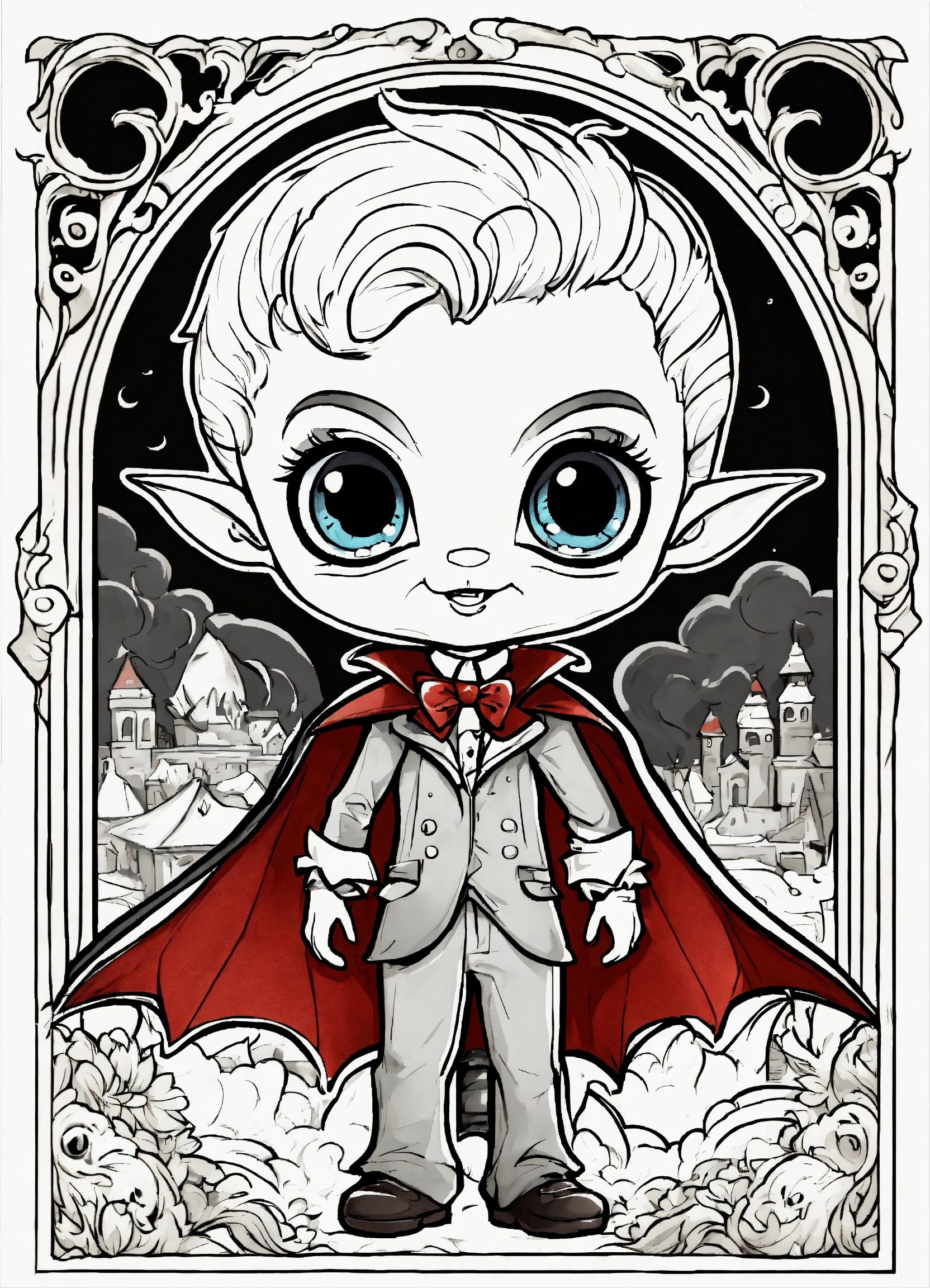 Lexica - Generate a cute VAMPIRE, INSANE EYE-CATCHING BOOK COVER ...