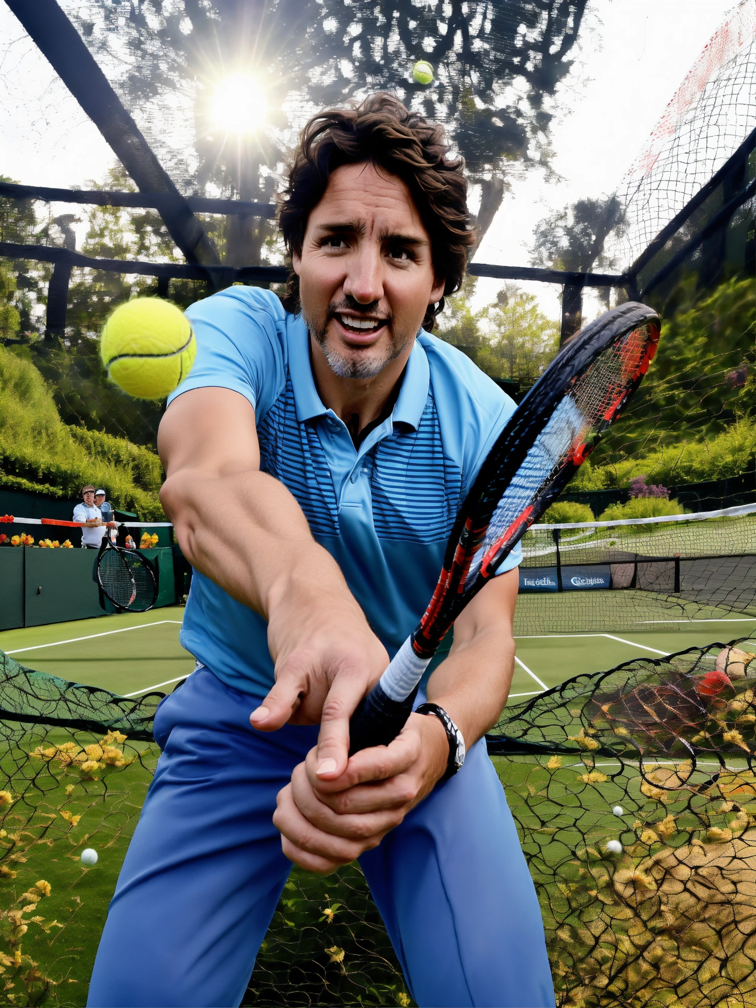 Lexica - Justin Trudeau played tennis and dropped the ball at Wimbledon ...