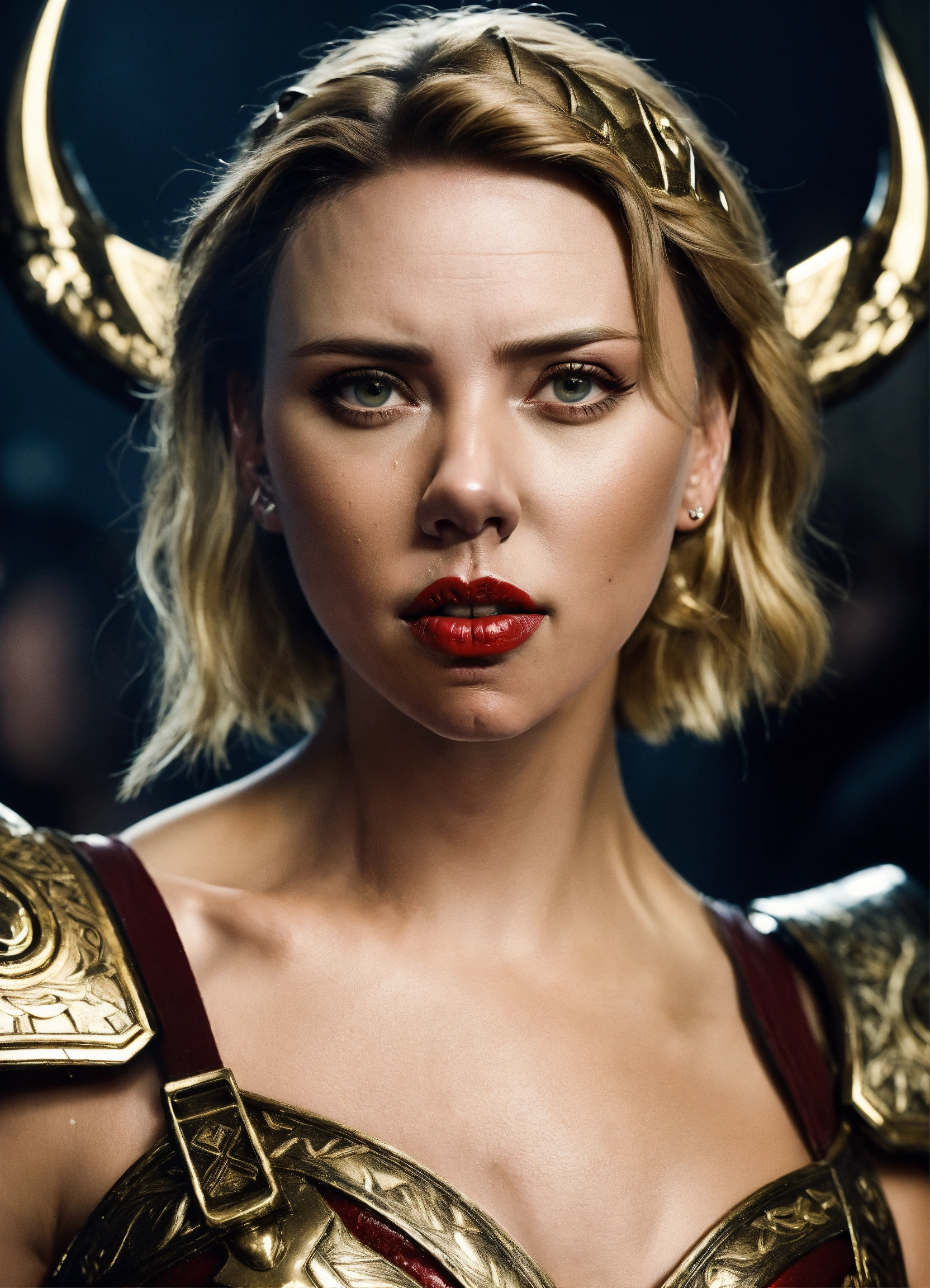 Lexica - Photo quality portrait of Scarlett Johansson as Norse Valkyrie ...
