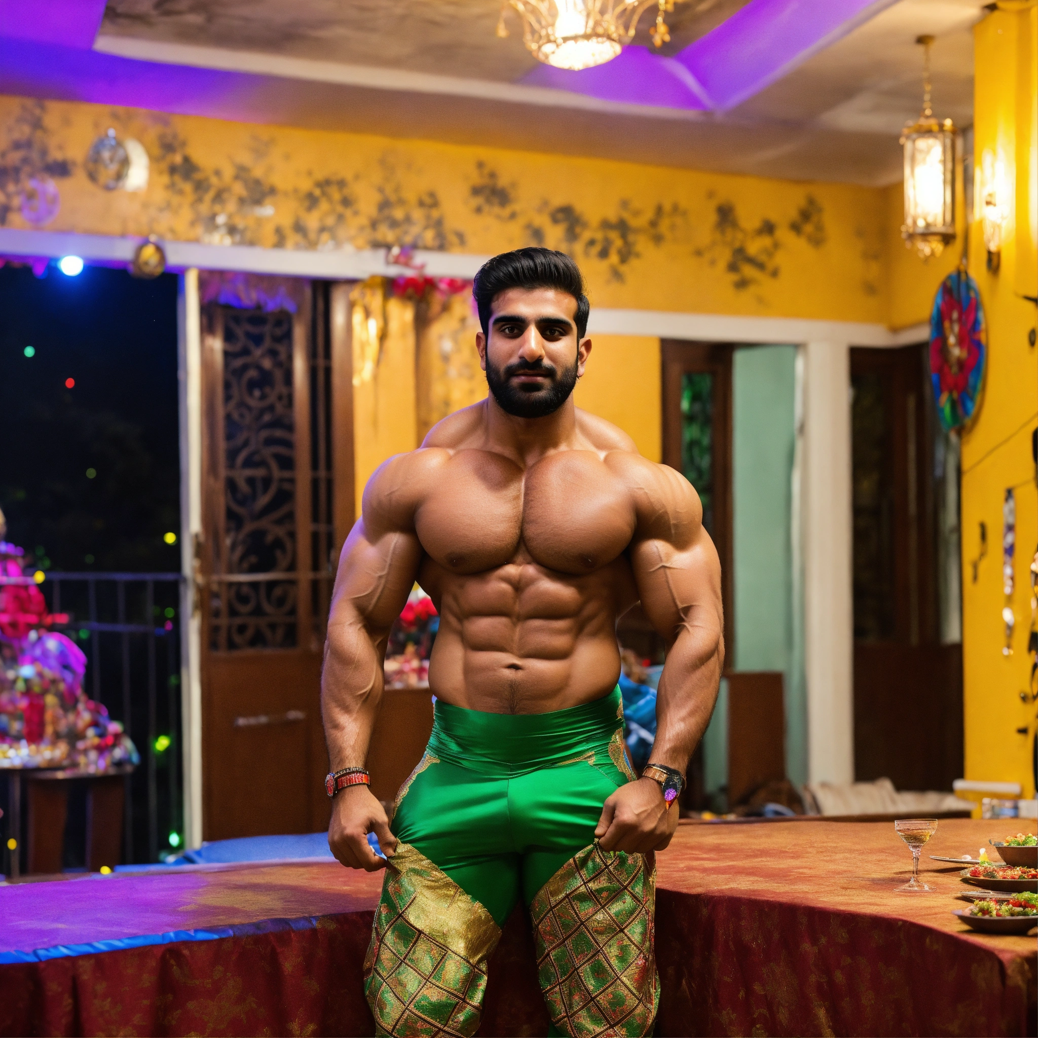 Lexica - 30-year-old Pakistani man with big muscles, big bodybuilder ...
