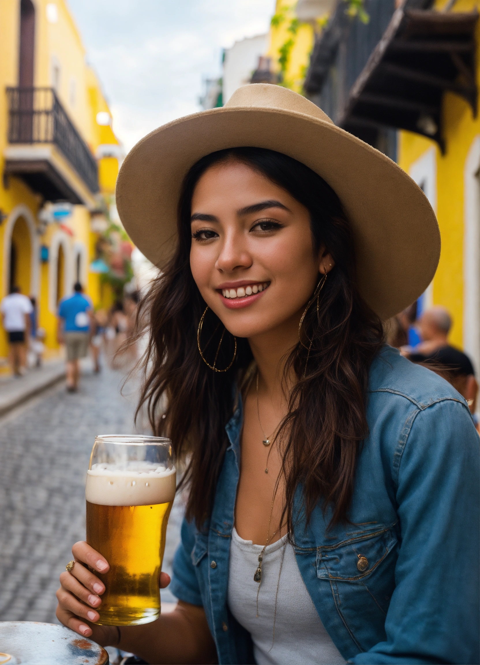 Lexica - Tan skin latina girl with dark straight hair drinking can beer ...