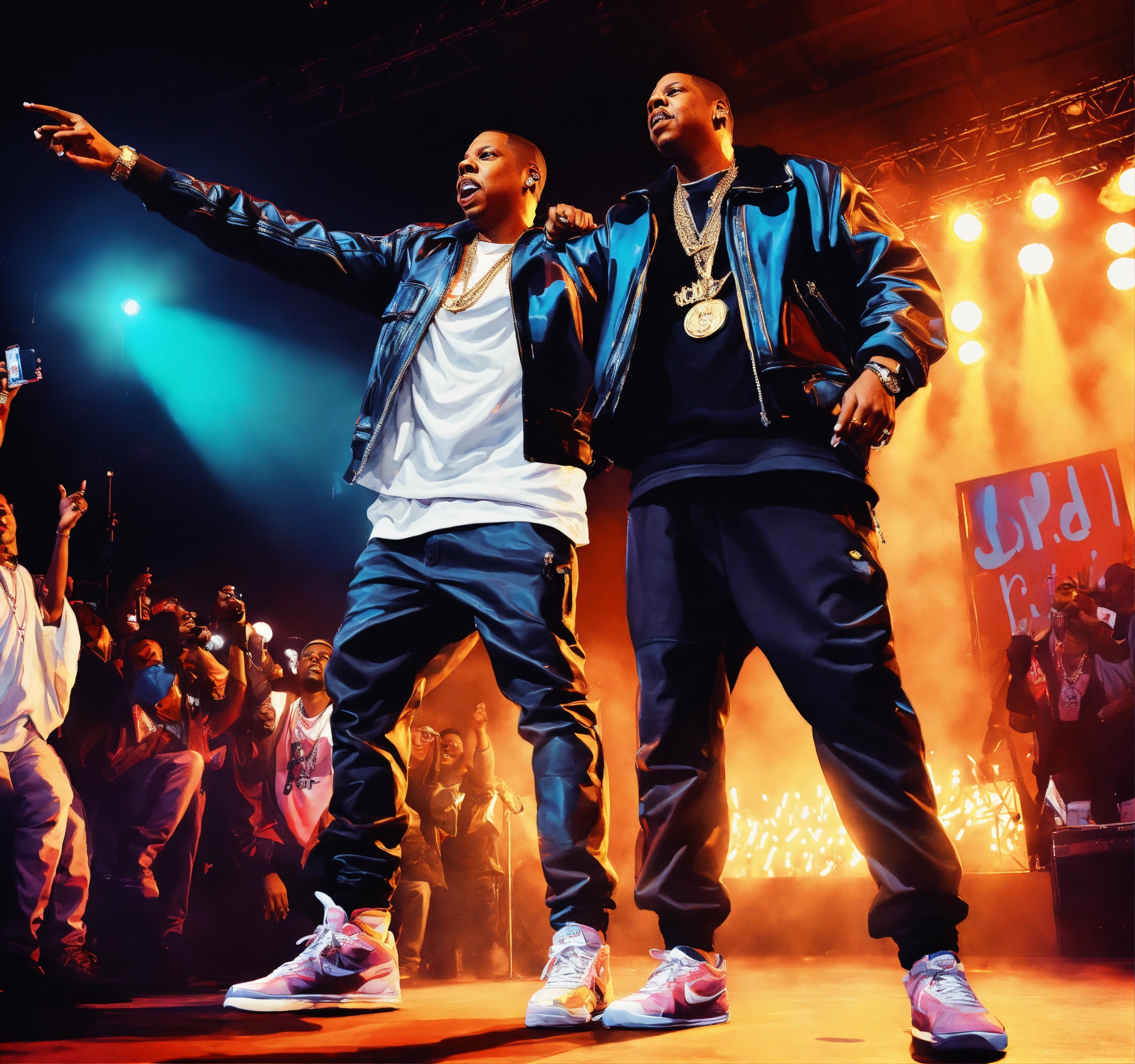 Lexica - Pop art, hyperrealist full body portrait of black rapper "Jay ...