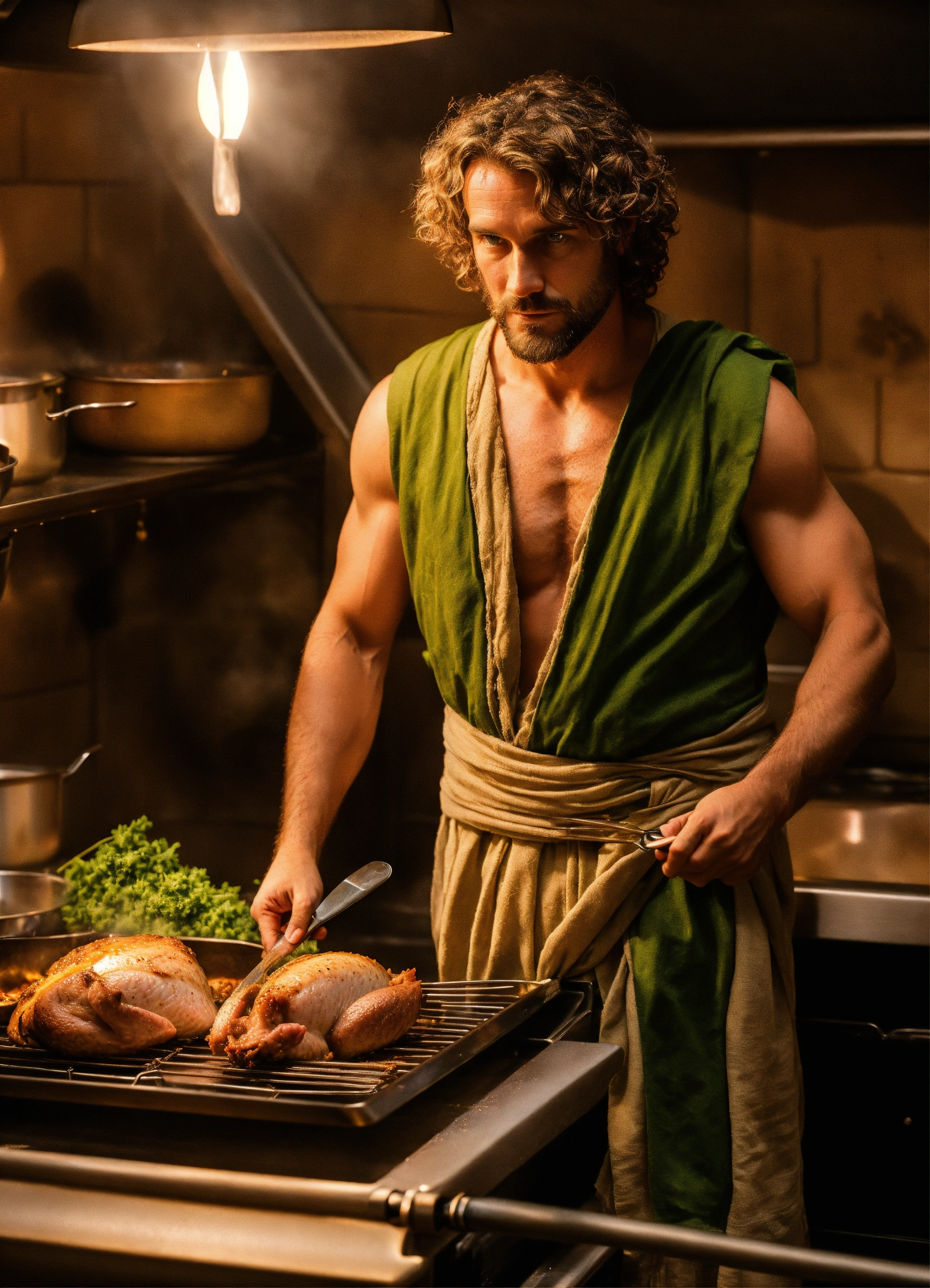 Lexica - A photographic full body image of a thin and wiry male hobbit ...