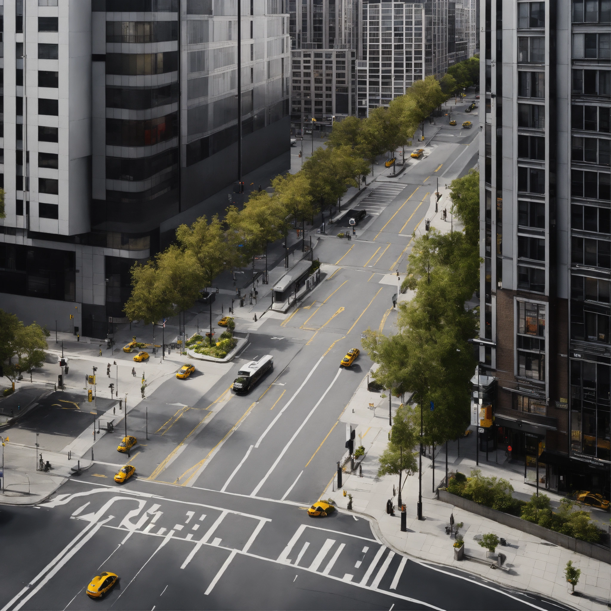 Lexica - Photographic, ultrarealistic, a birds eye view of a modern ...