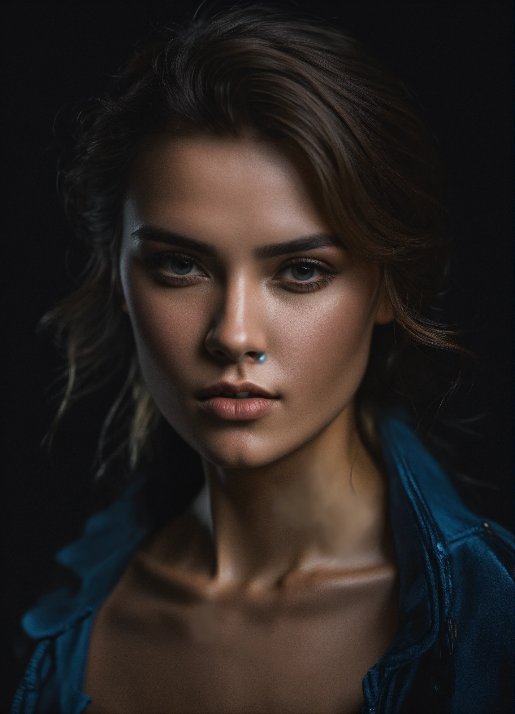 Lexica - Modern super model portrait 8k, high resolution, dark background