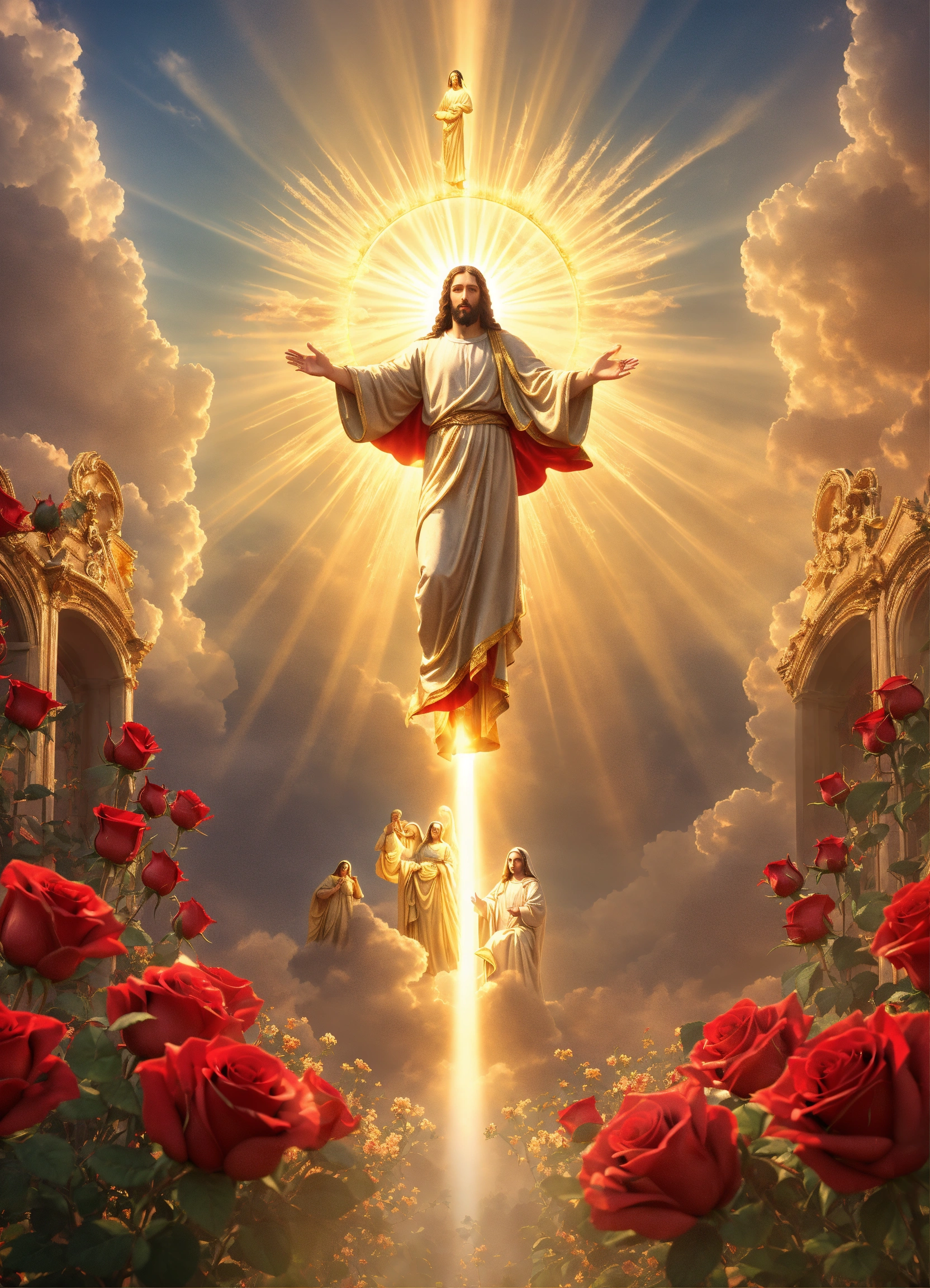 Lexica - UNREAL ENGINE 16K FULL DETAIL heavenly clouds background with ...