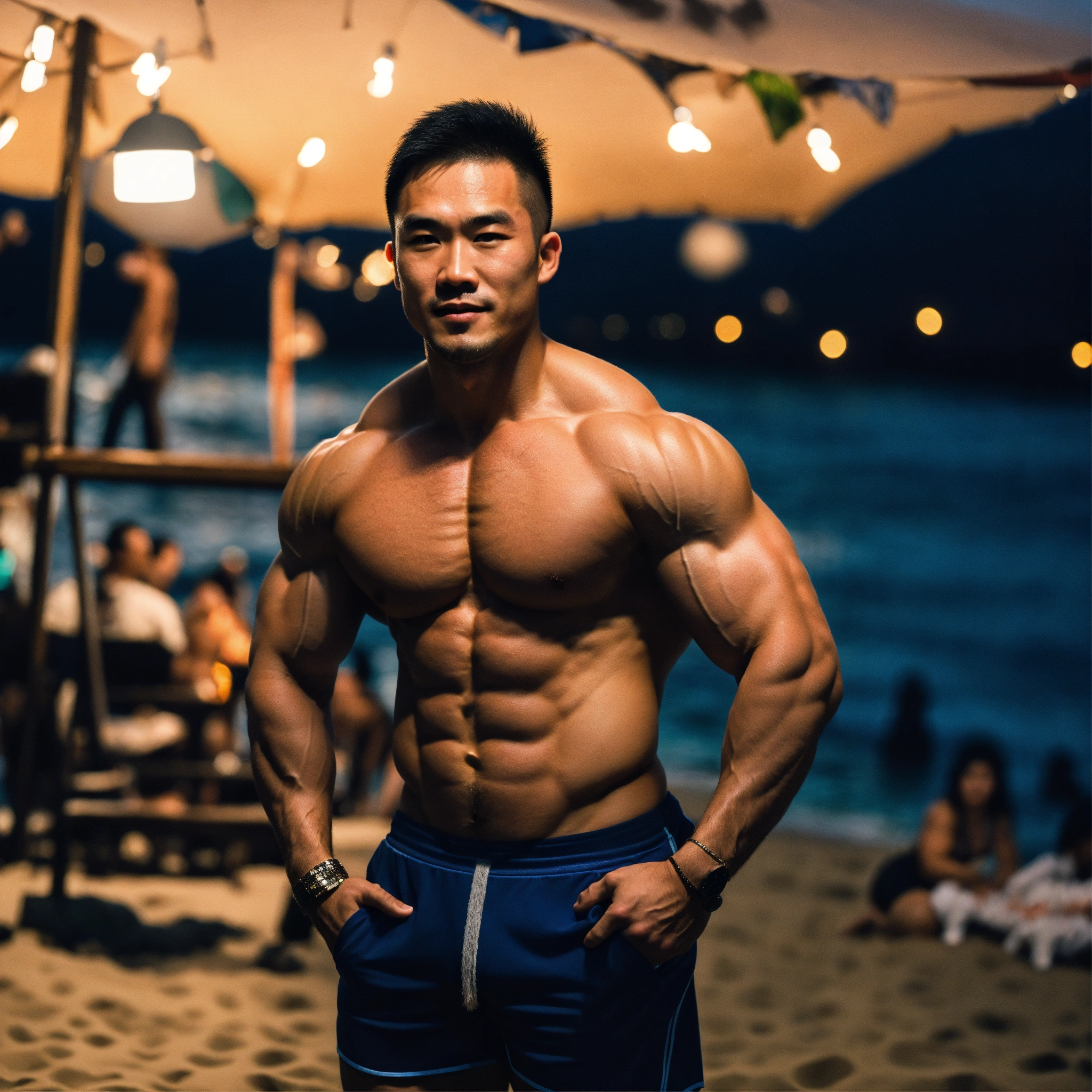 Lexica - 30-year-old hairy man with big muscles, Bryan Leung Kar-yan ...