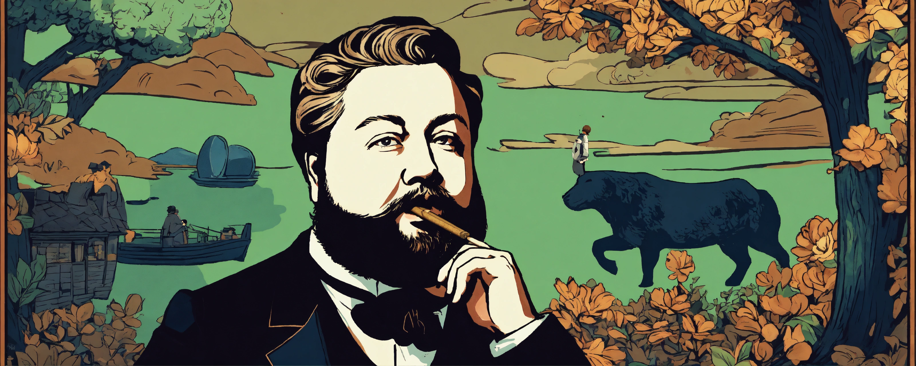 Lexica - Charles Spurgeon, cute ink style. He's depicted as one of his ...