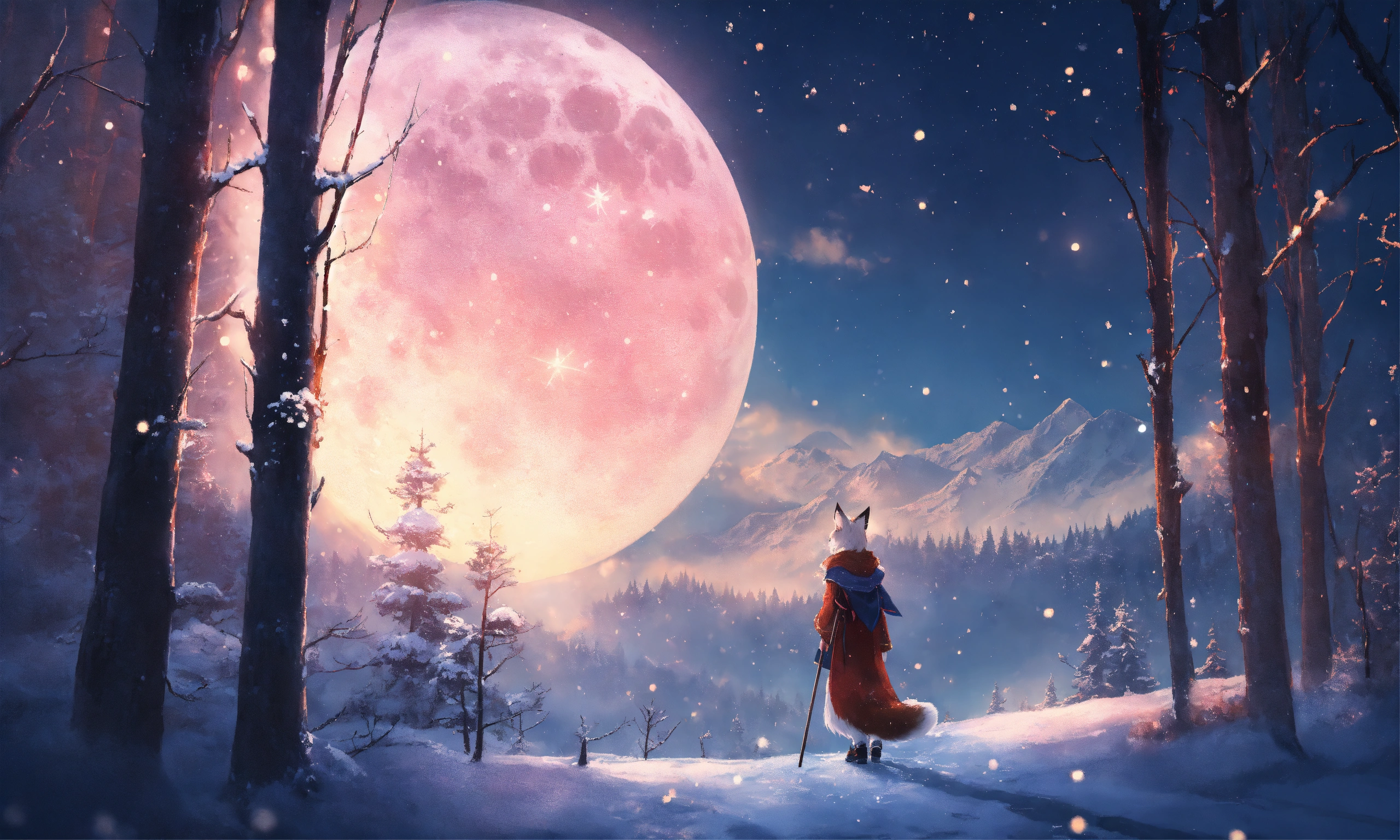 Lexica - White spotted Fox the wizard women, fantasy, anime 90 style ...