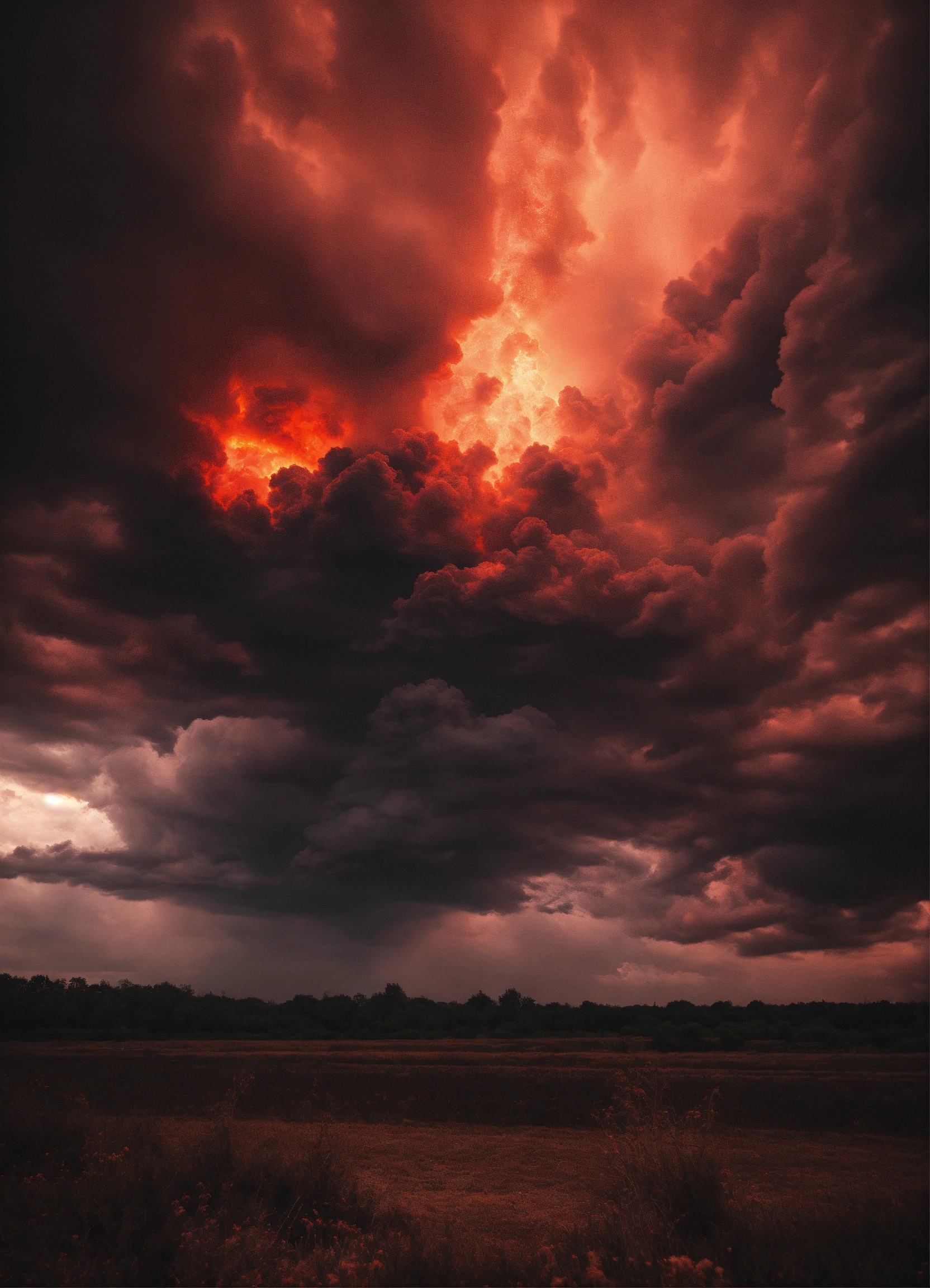 Lexica - Satan appearing in the sky. Overpowering. Sense of terror ...