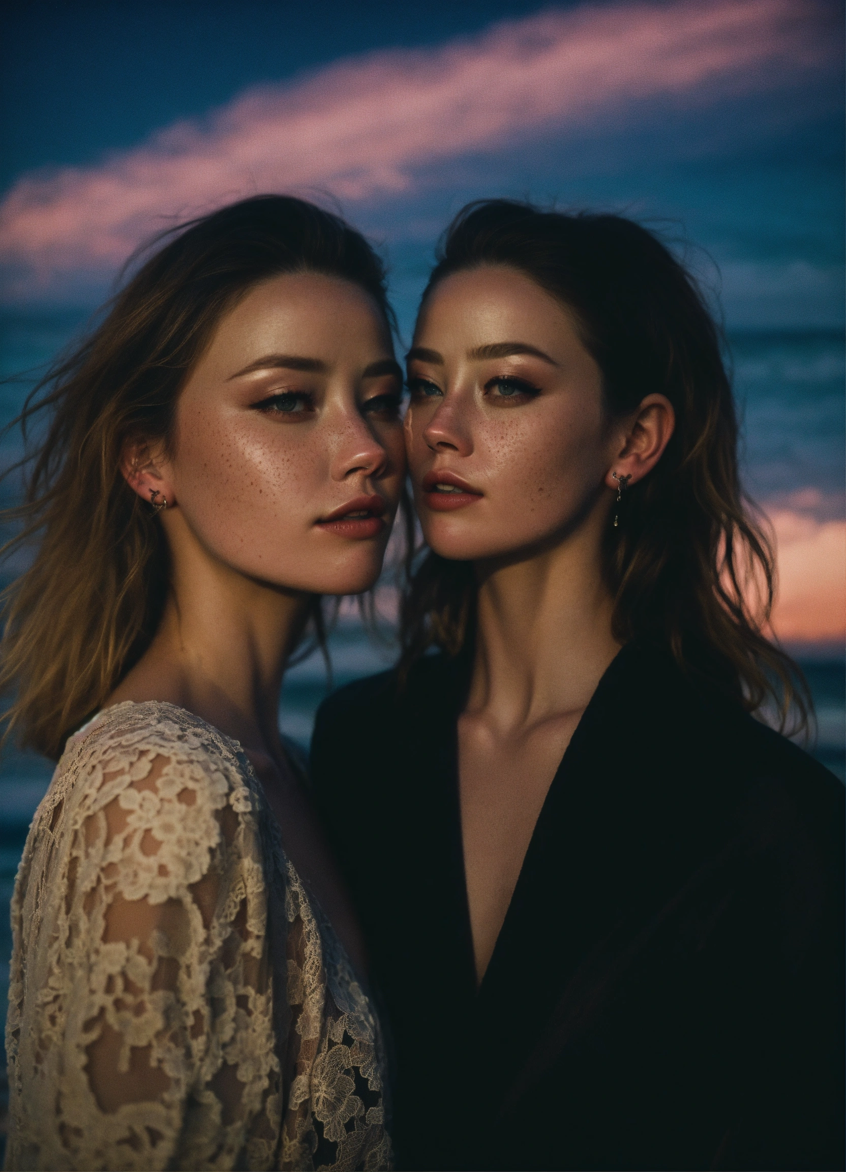 Lexica - 2women Kodachrome two female models 1st-model= + 2nd-model=