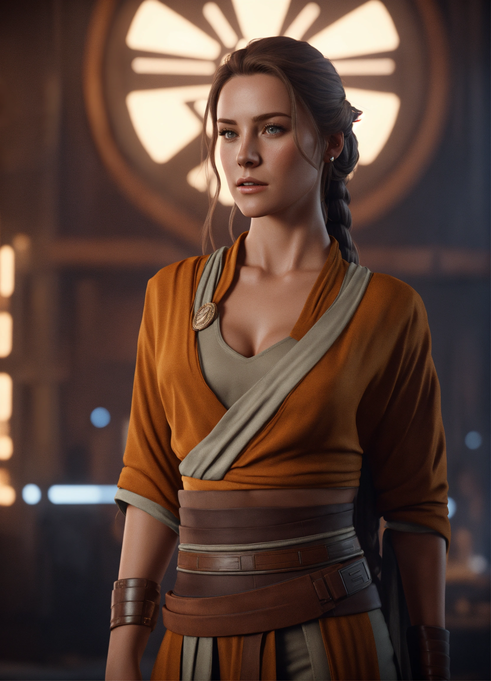 Lexica - A gorgeous jedi woman who looks like Kate Beck insdale set in ...