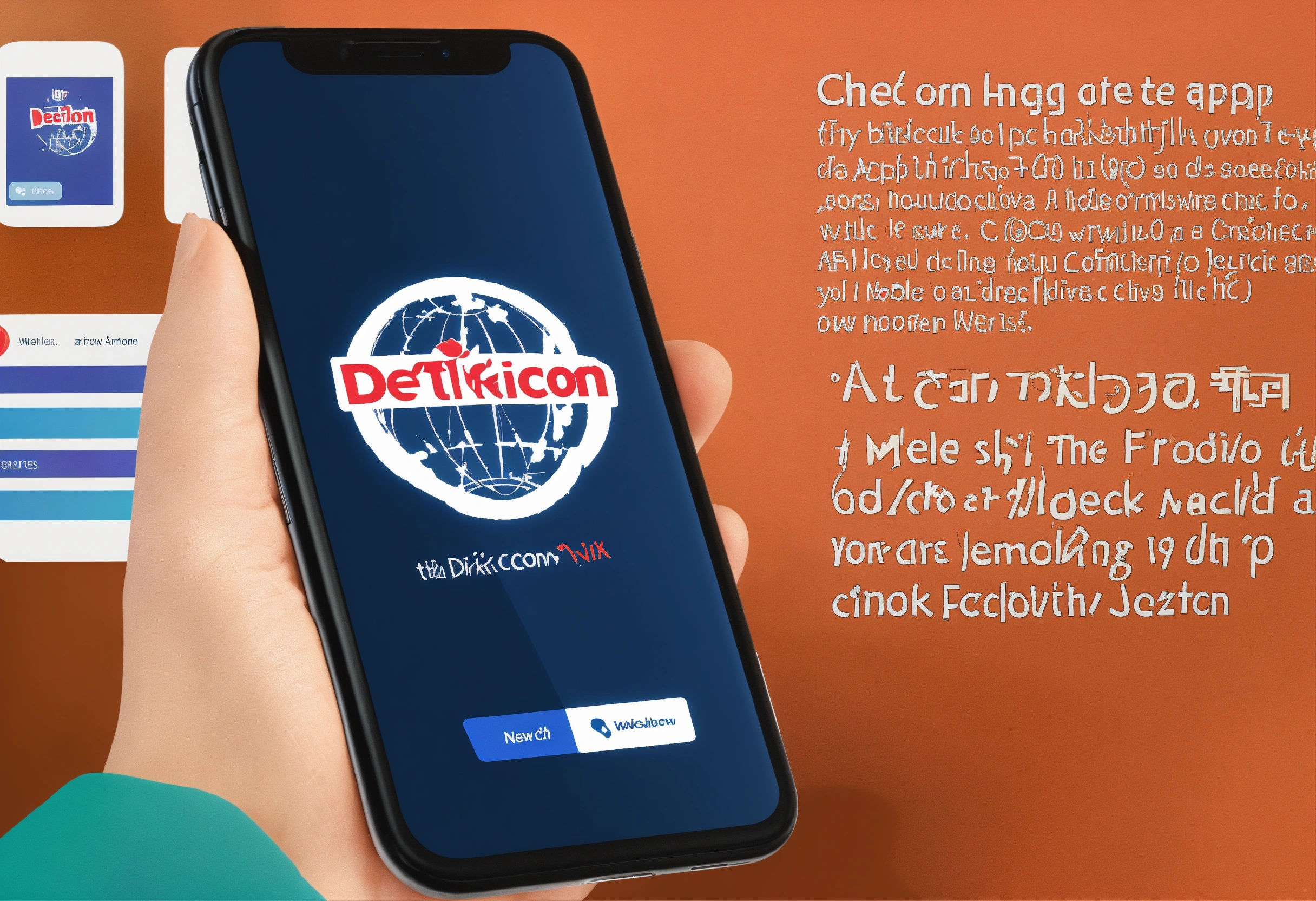 Lexica - Create an image promoting the Detikcom app. Display the app ...