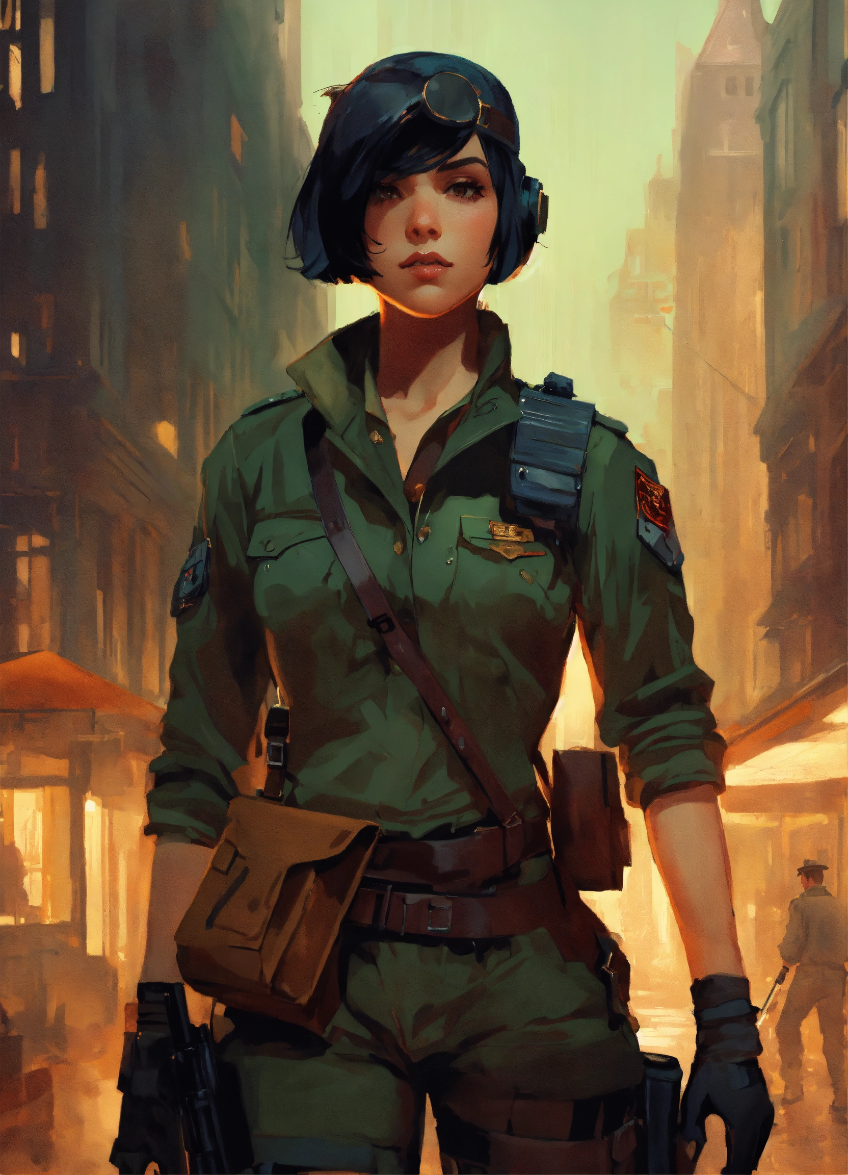 Lexica - Highly detailed portrait of lady mercenary, Jessica Buettner ...