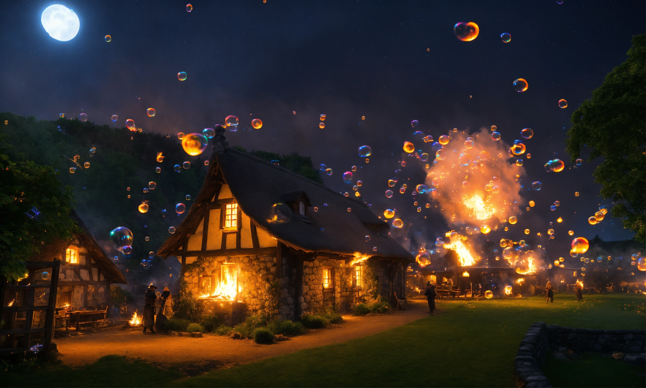 Lexica - Bubbles made from molten glass, lava bubbles, burning bubbles ...