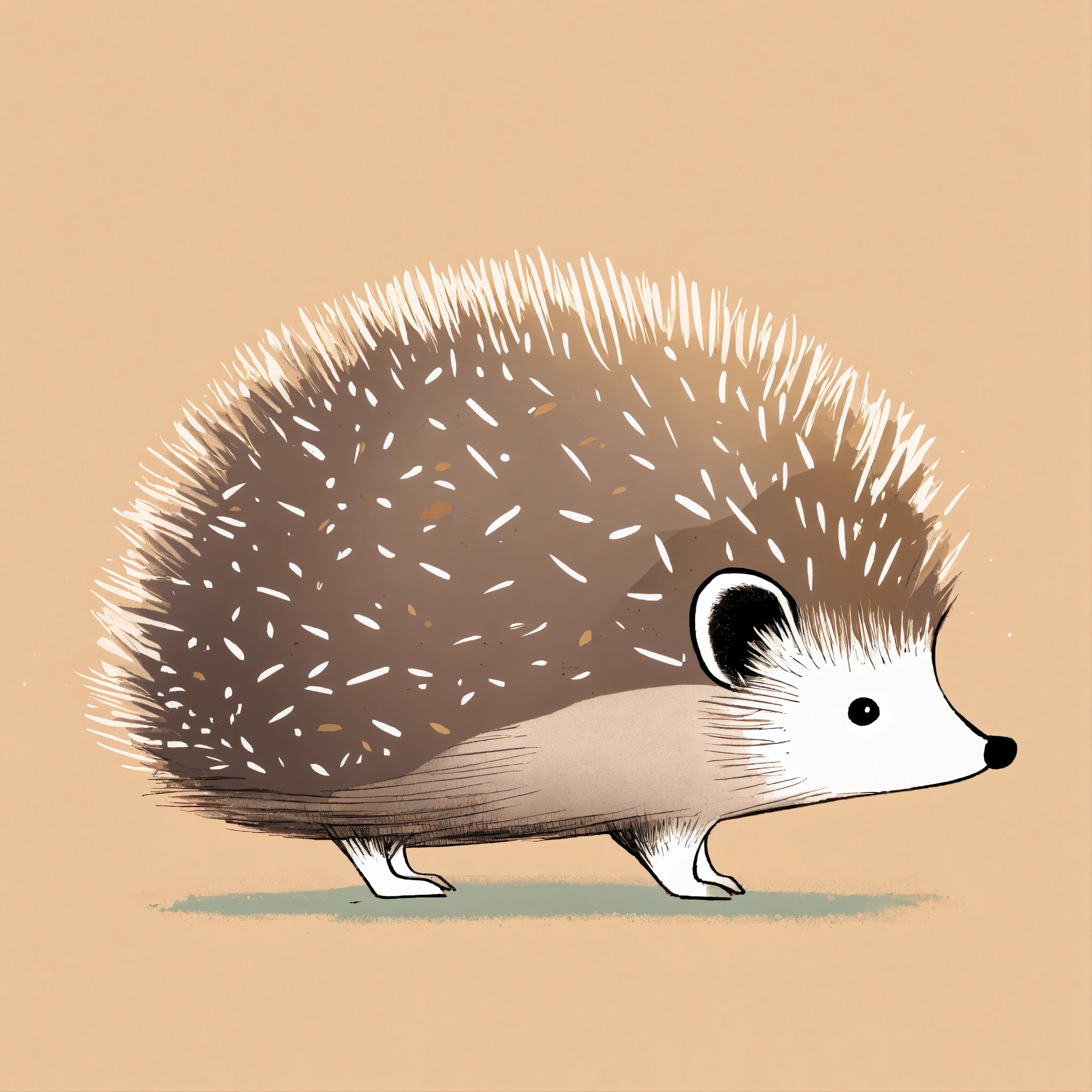 Lexica - A cute minimalistic simple hedgehog side profile Clipart ...