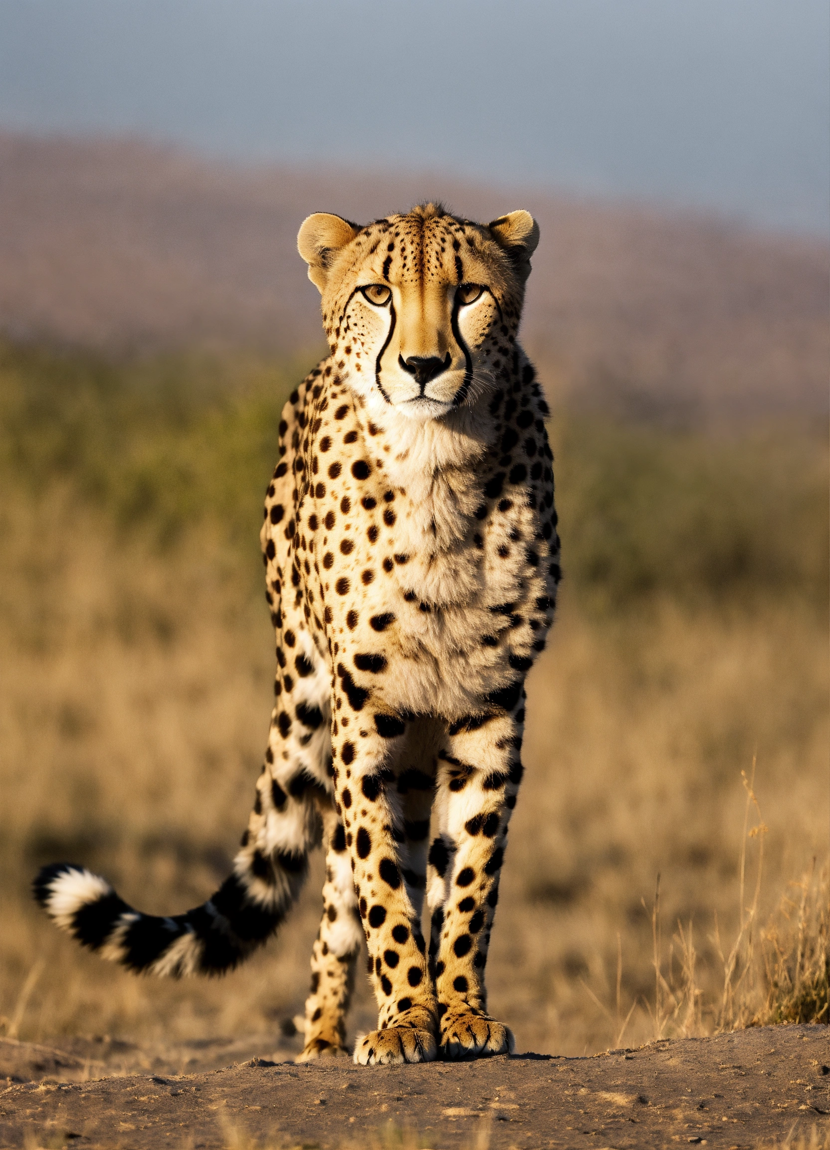 Lexica - A cheetah, full body image
