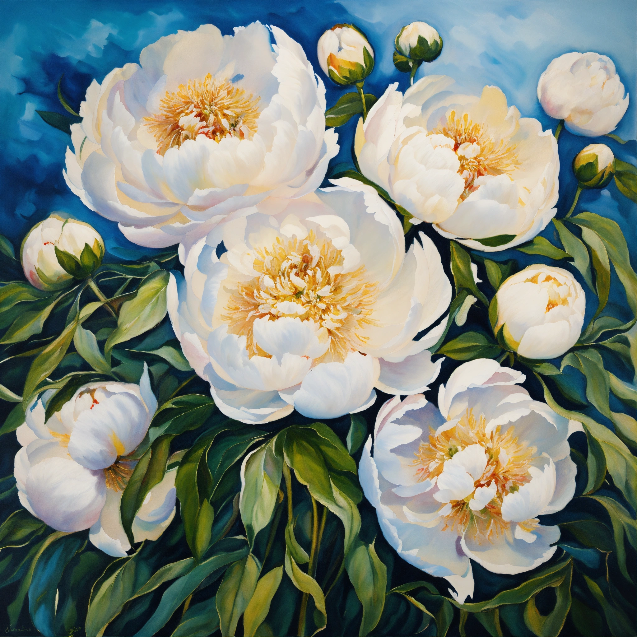Lexica - Abstract super detailed painting of several large white ...