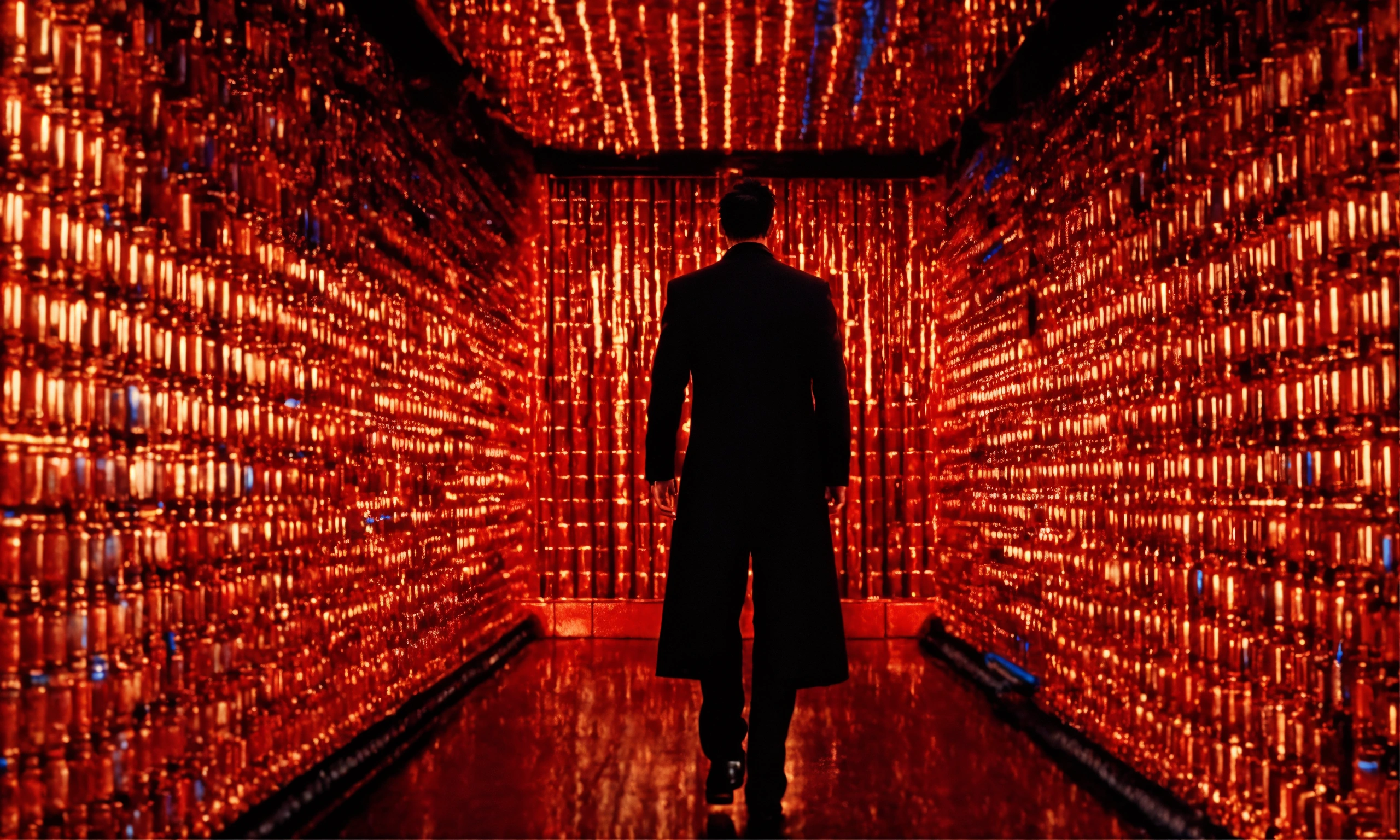 Lexica - The matrix film, red and blue pill