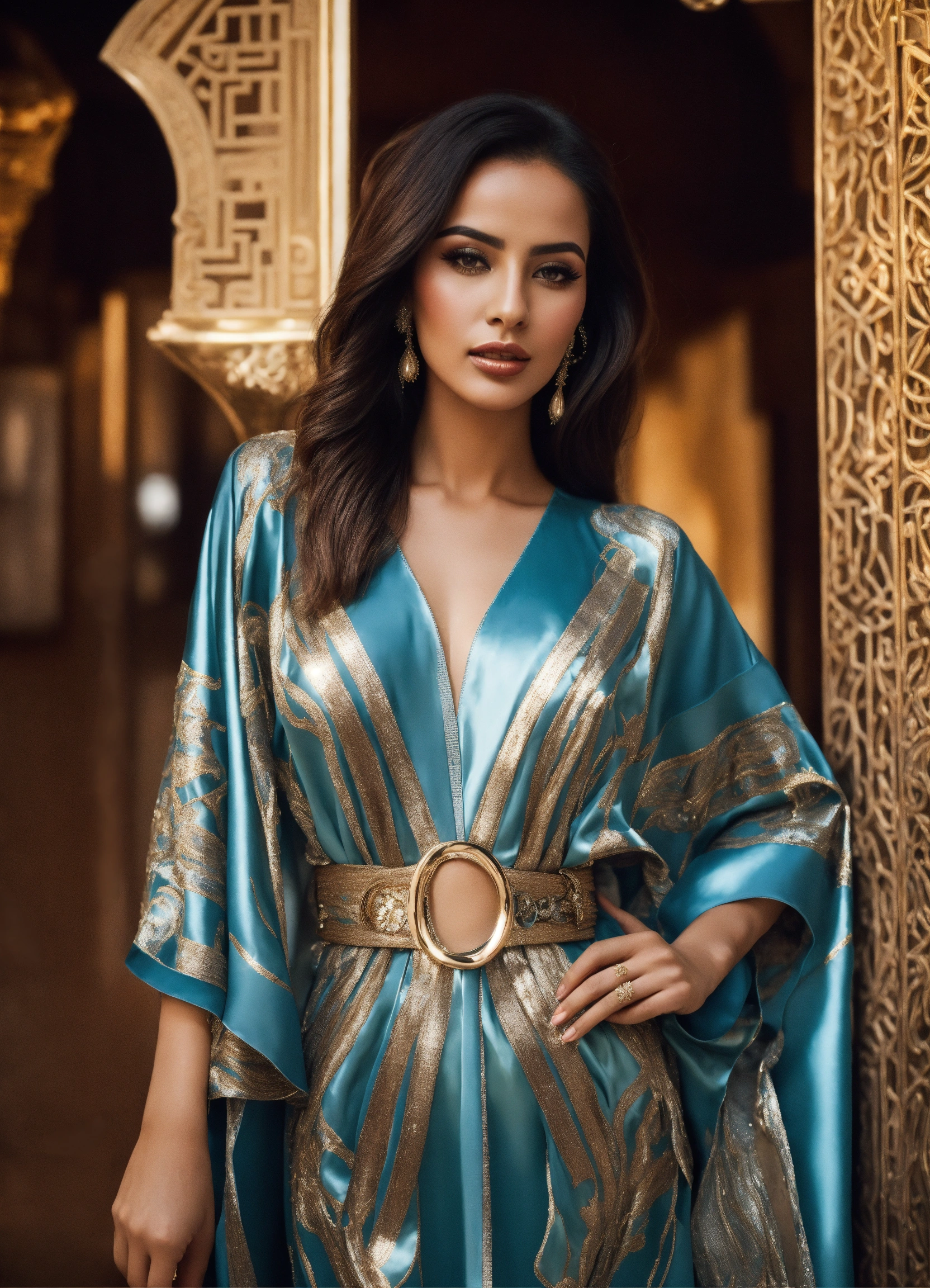 Lexica - Beautiful arabic women , waering beautiful kaftan morrocan ...