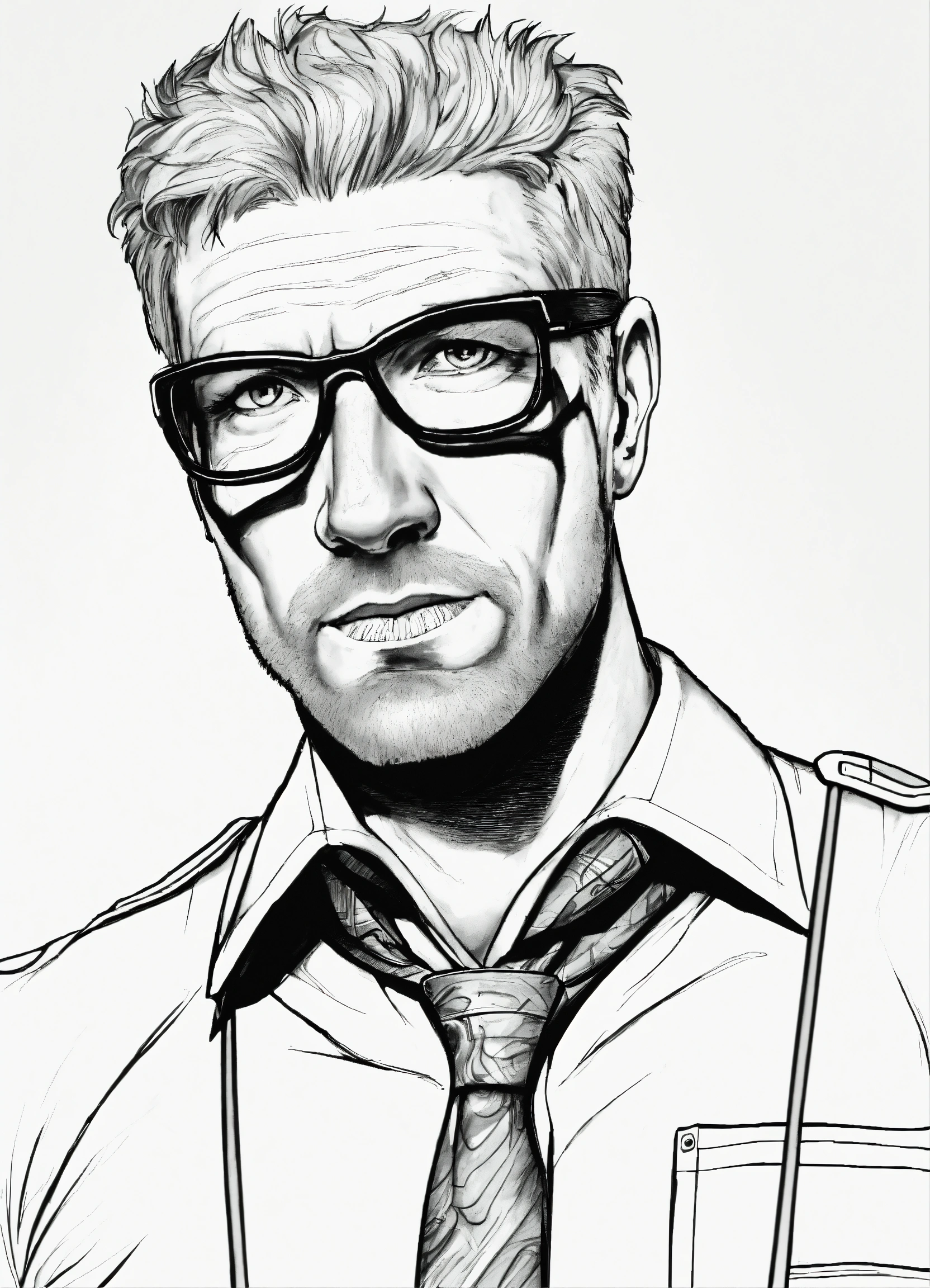 Lexica - Coloring page for adults, "mr know-it-all" boring hero ...