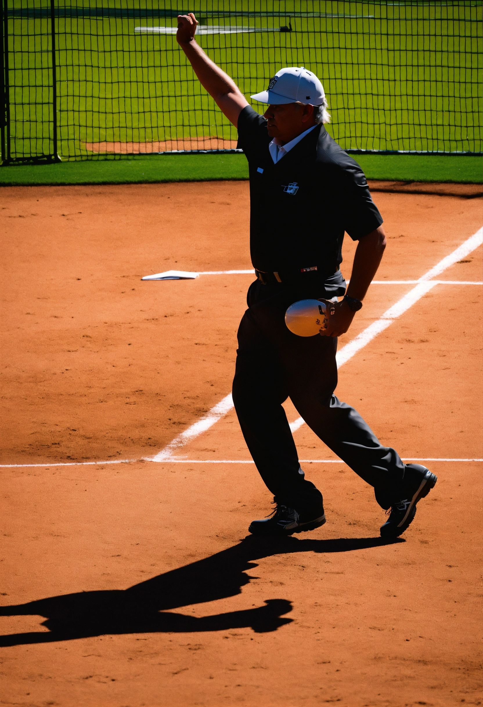 Lexica - Silhouette View of an Umpire’s back gesturing Play On! No ...