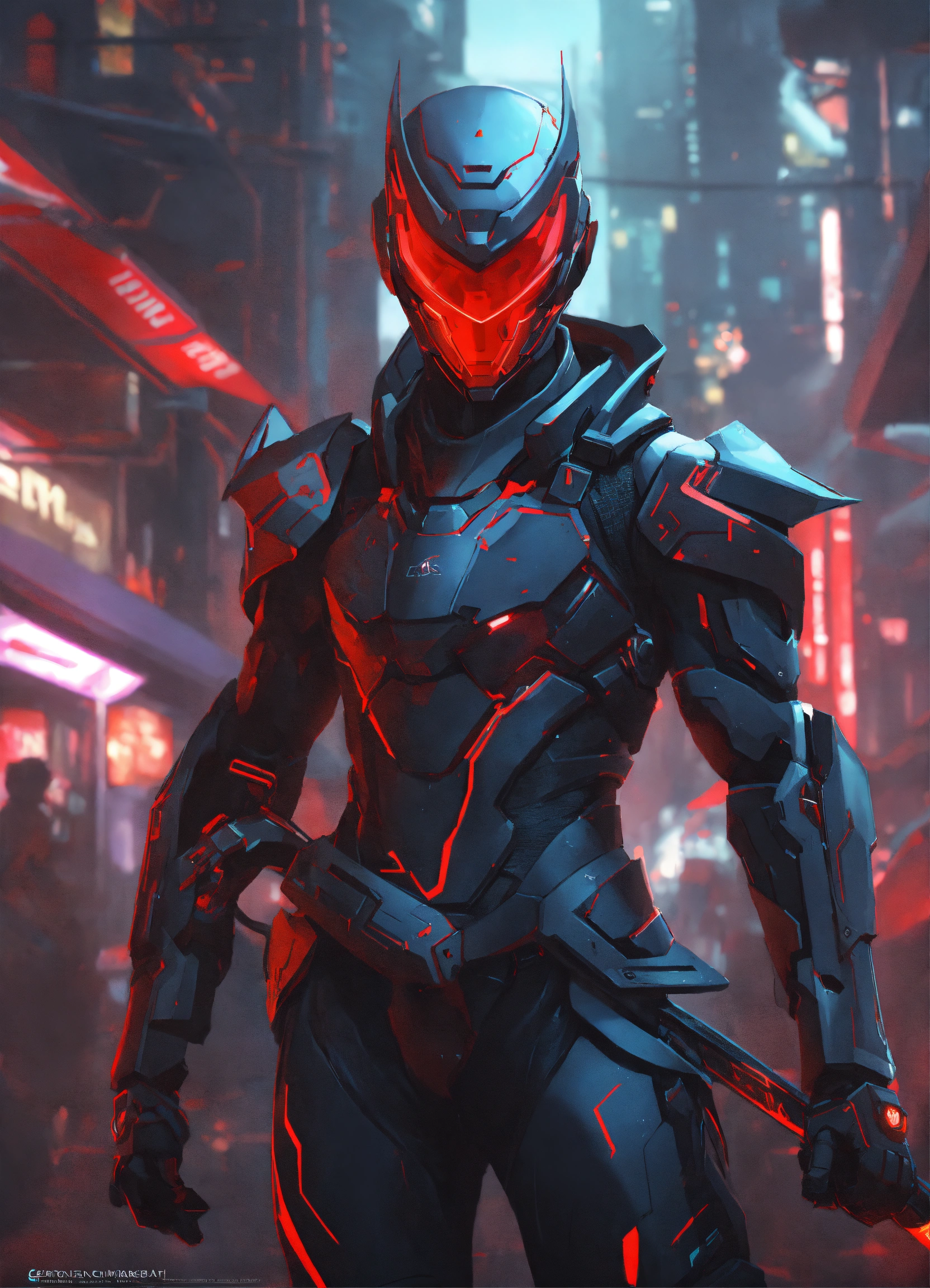 Lexica - Genji Overwatch Black And Red, featuring a black and red color ...