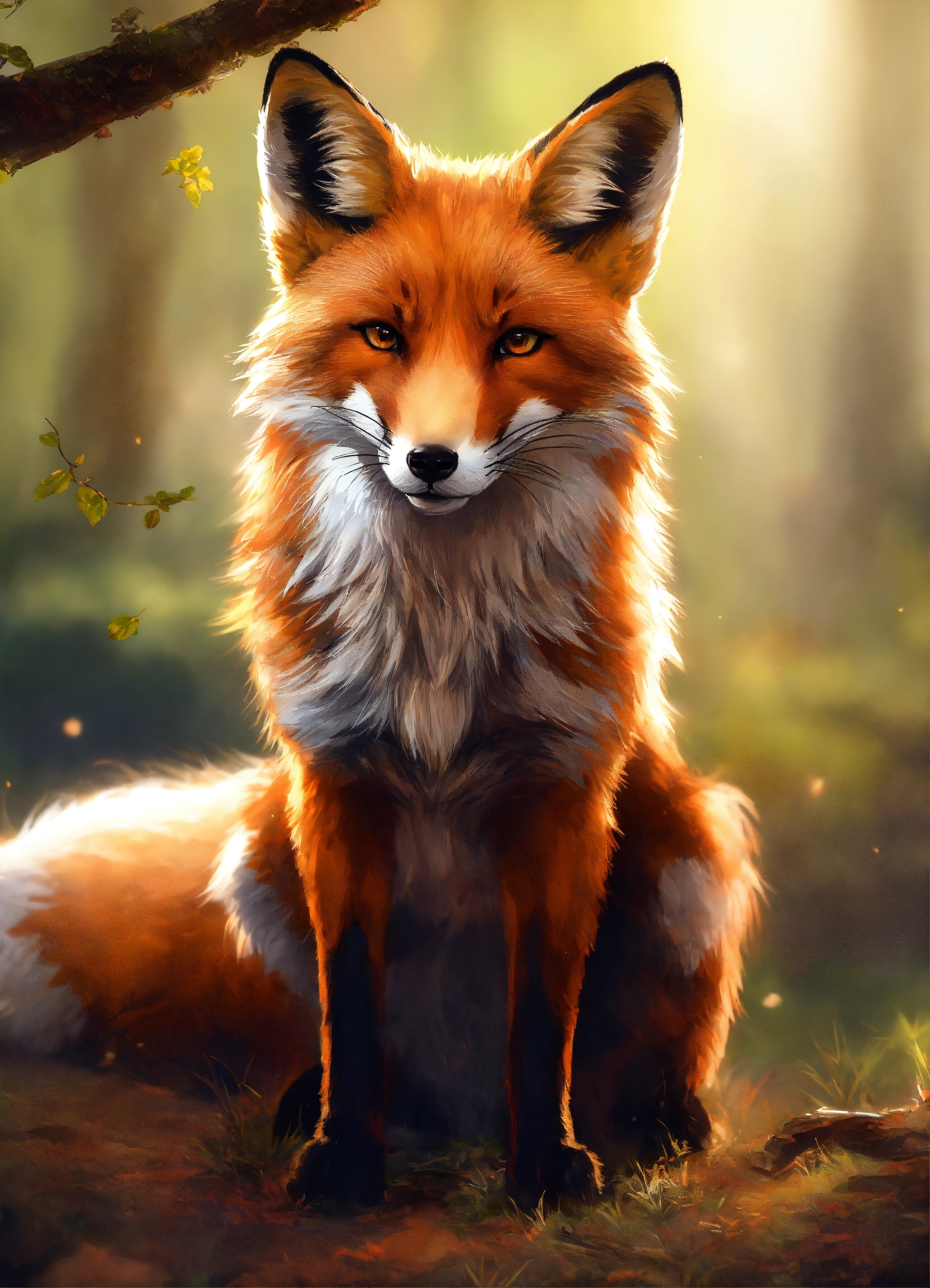 Lexica - Portrait a fox, concept art 4k, by Orion_12. Fox has barding ...