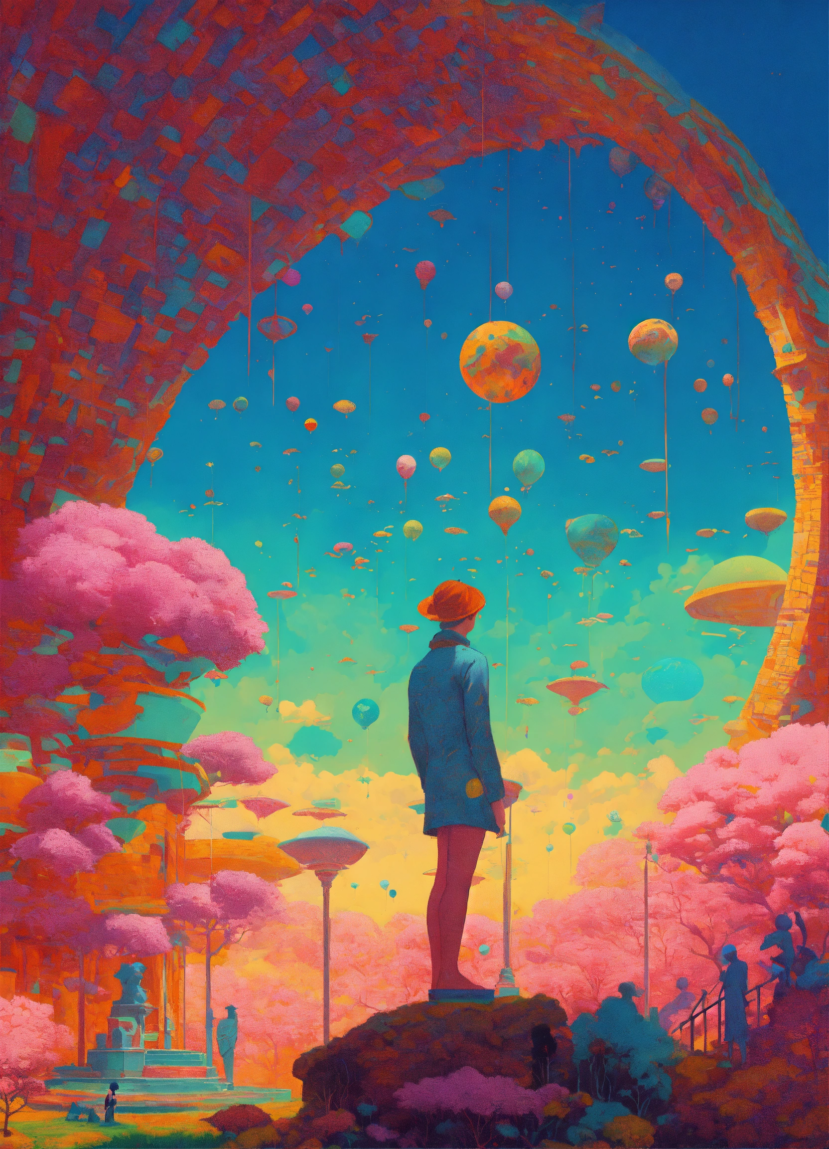 Lexica - Describe your image A colorful vibrant closeup portrait of a ...