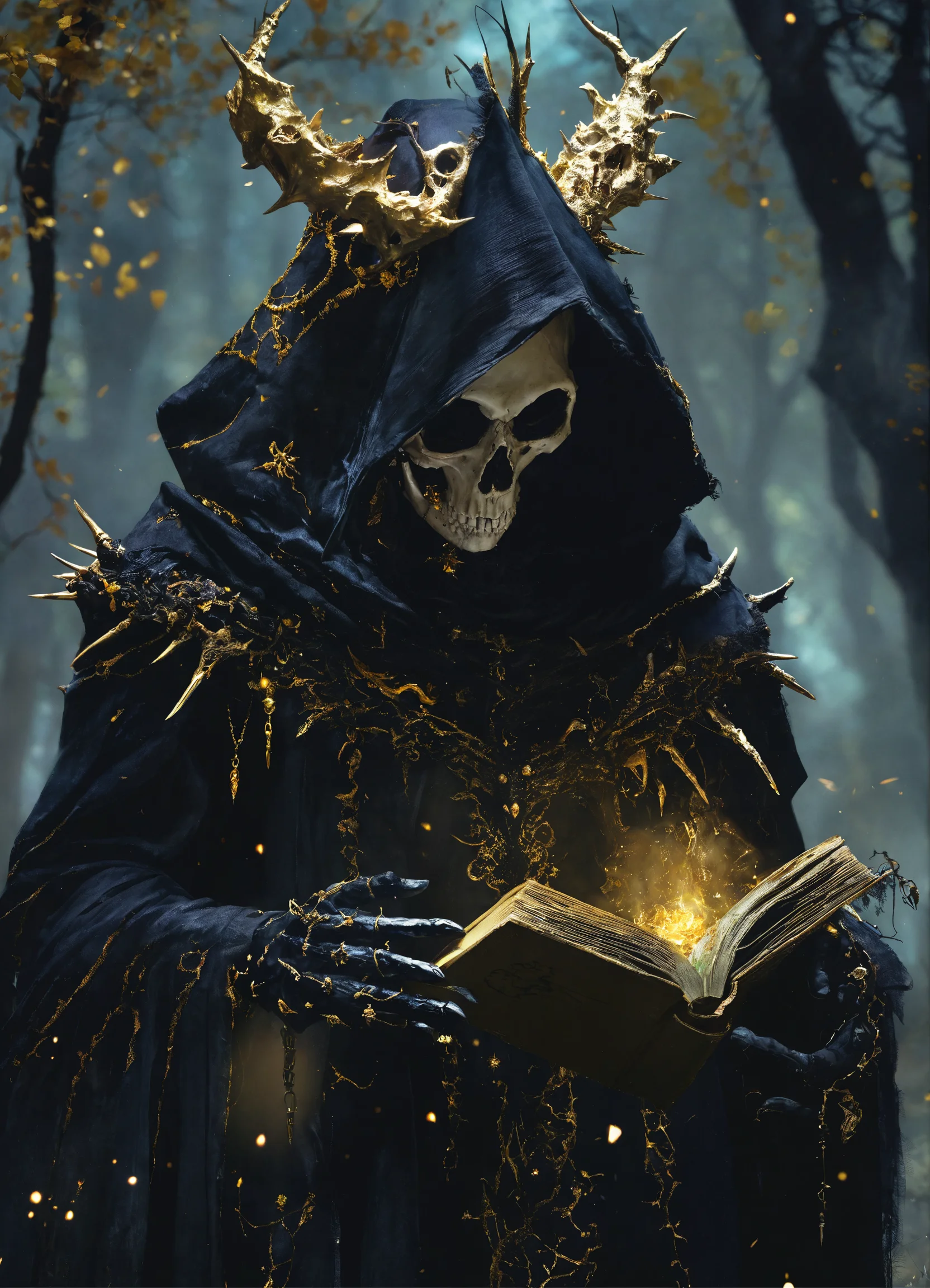 Lexica - The mage's appearance evil and mystical, with spikie robes ...