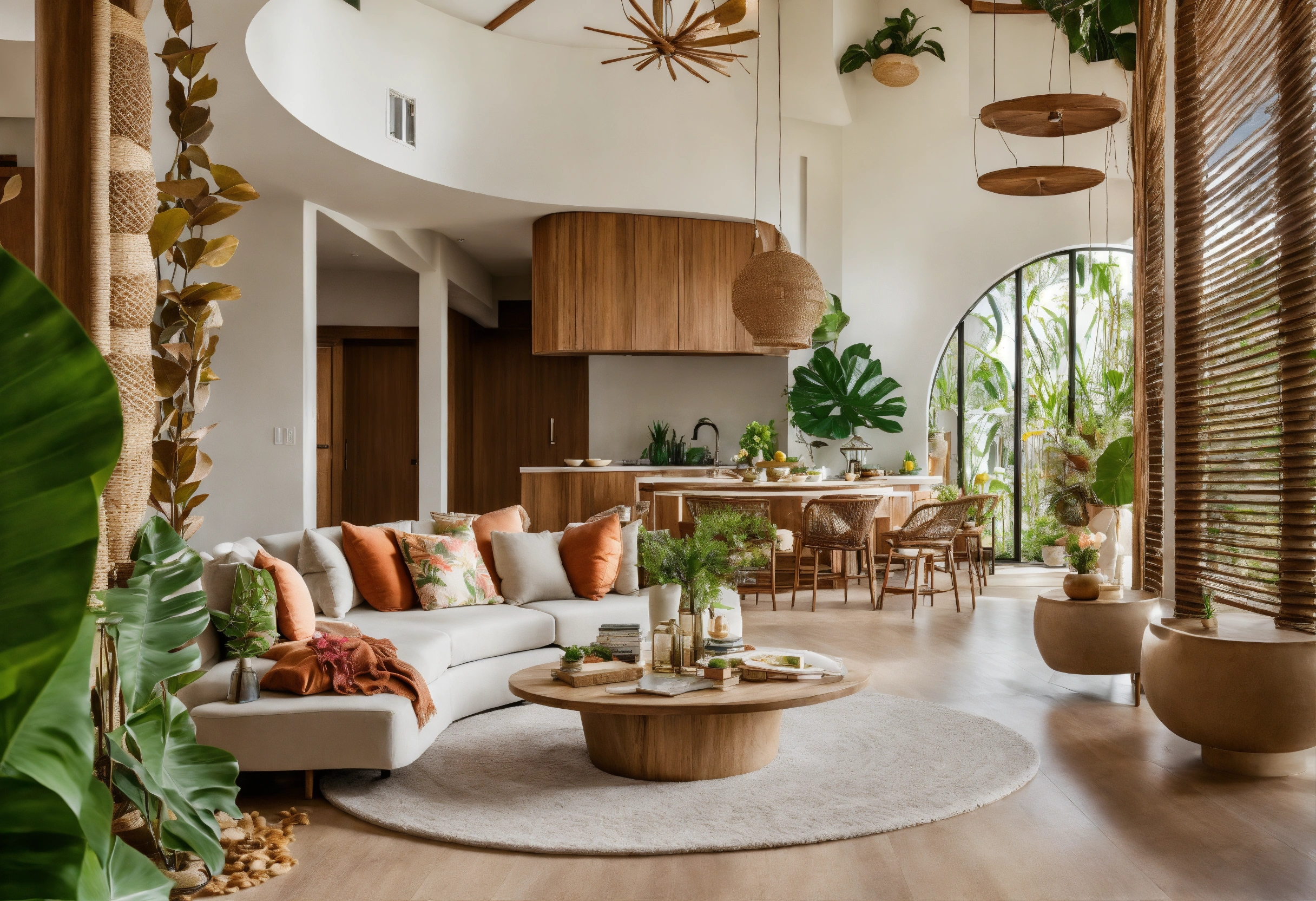 Lexica - Modern take on upscale bali inspired small condo white round ...