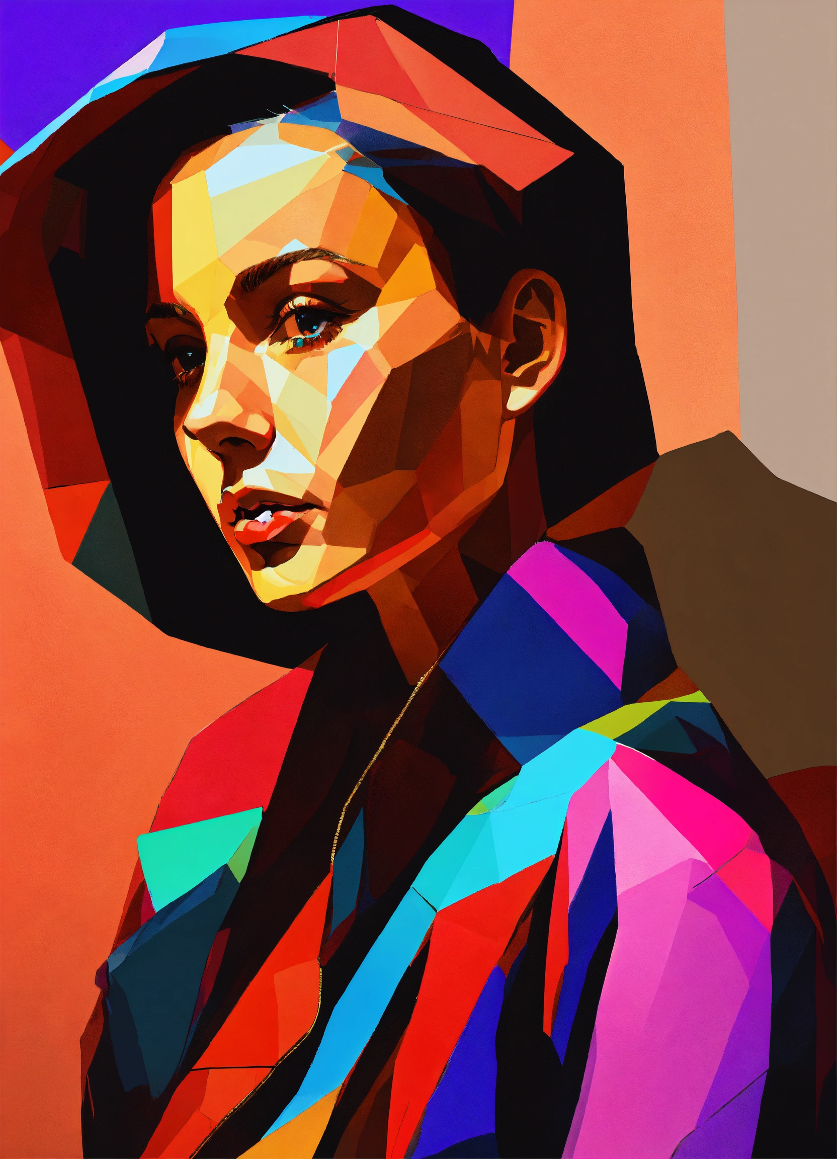 Lexica - Genz female life drawing poseur wearing an open jacket, art ...