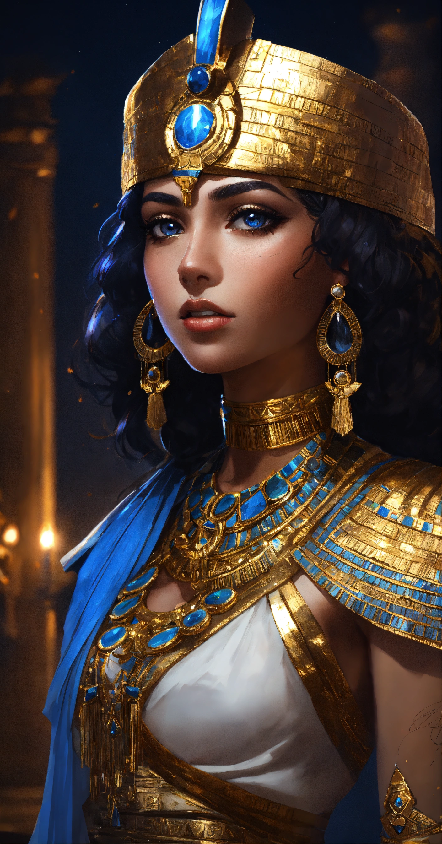 Lexica - Sofia jamora as Cleopatra, egyptian princess, digital painting ...