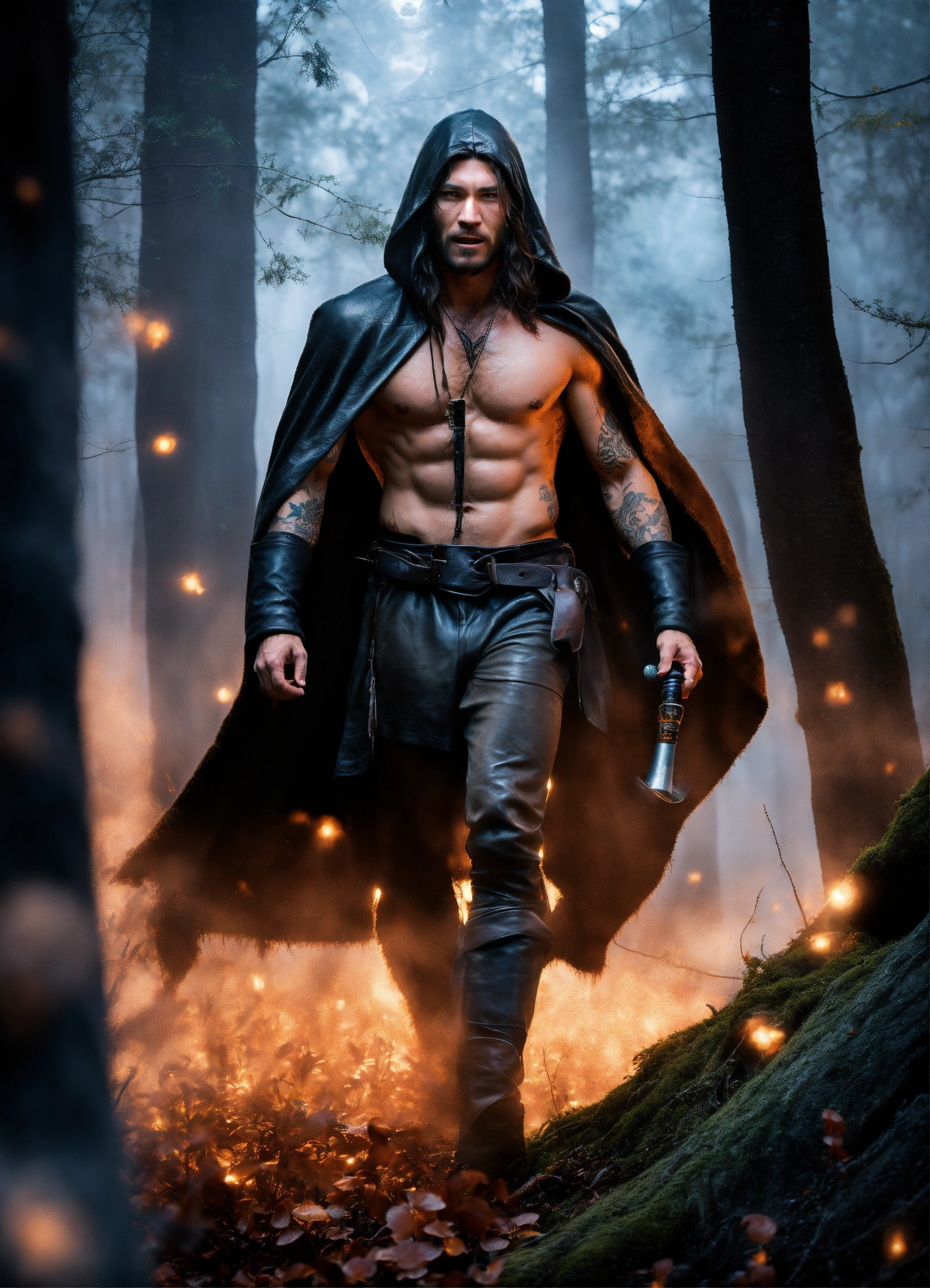 Lexica - In the style of comic book cover, Zach McGowan as a thin boney ...