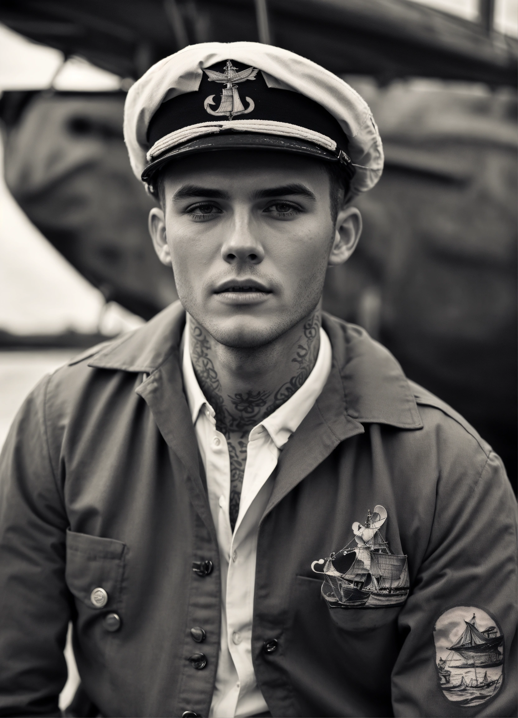 Lexica - Photorealistic, blackandwhite, young male, art, handsome model ...