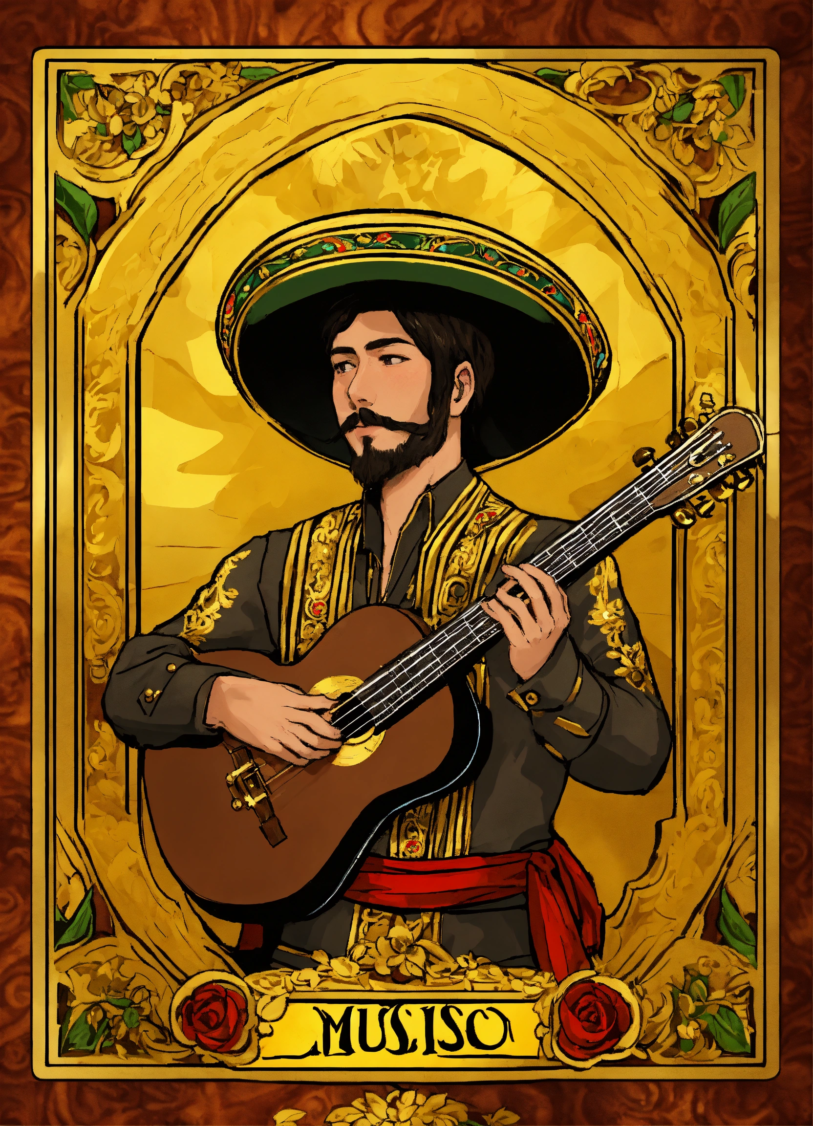 Lexica - A musician, based on the card "el musico" of the mexican ...