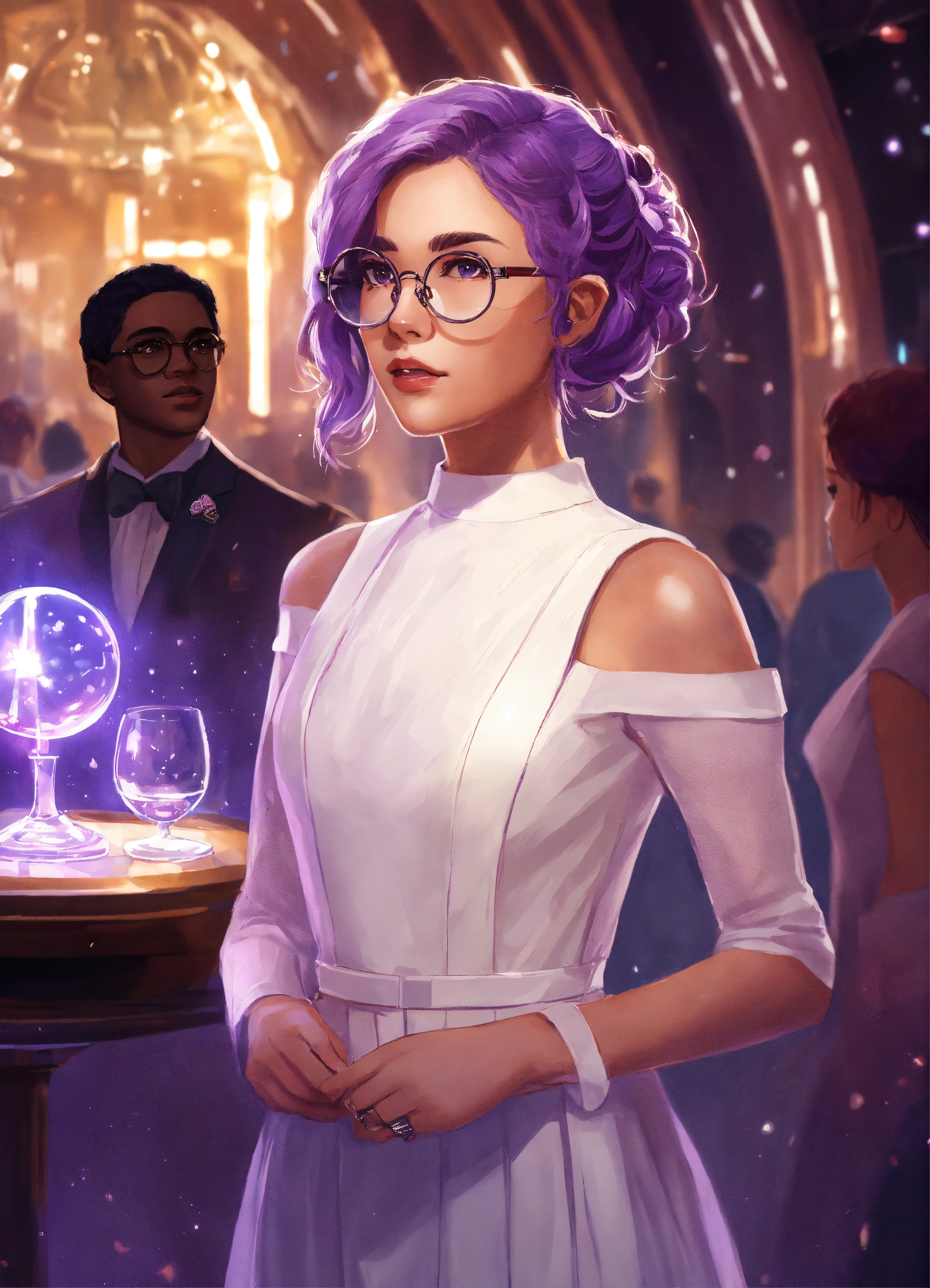 Lexica - Digital art of a young Star Wars Senator with round-frame ...